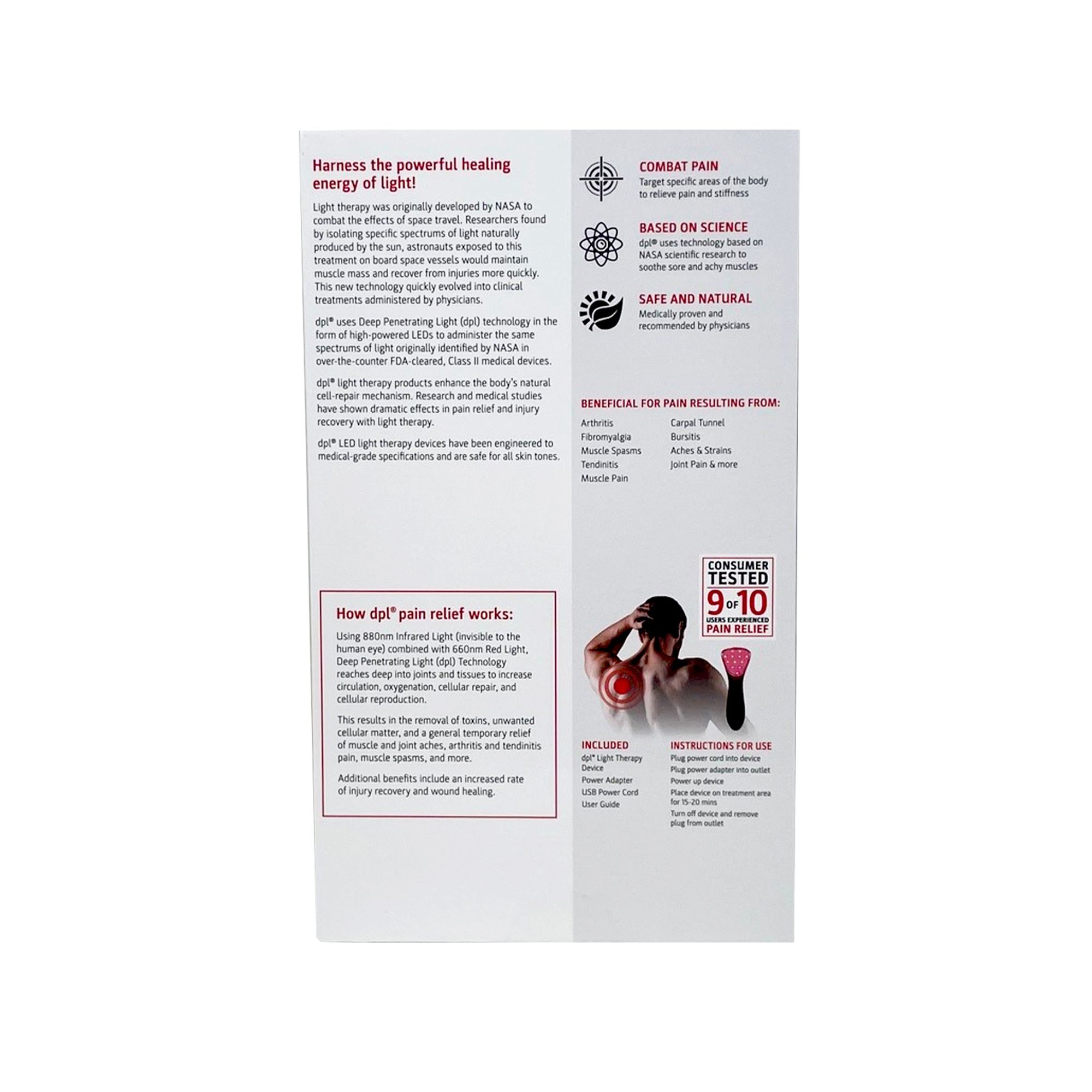 dpl® Light Therapy Pain Relief System Red Light Full Body Therapy Devices