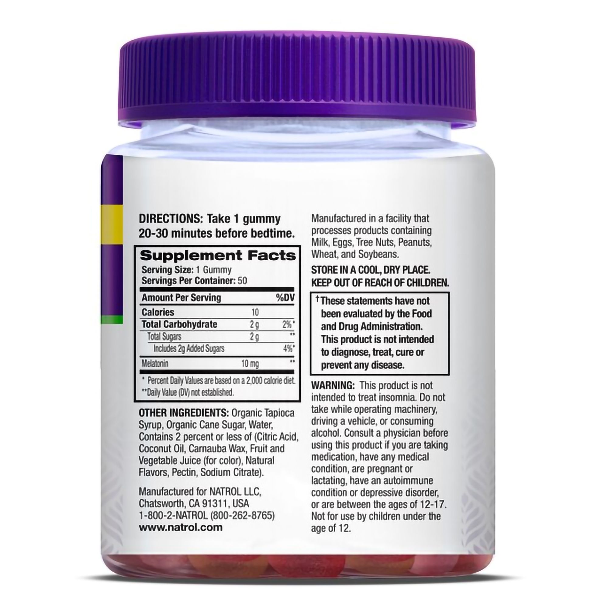 Natrol® MelatoninMax™ Sleep Aid Gummies, Blueberry, 10 mg - 50 ct