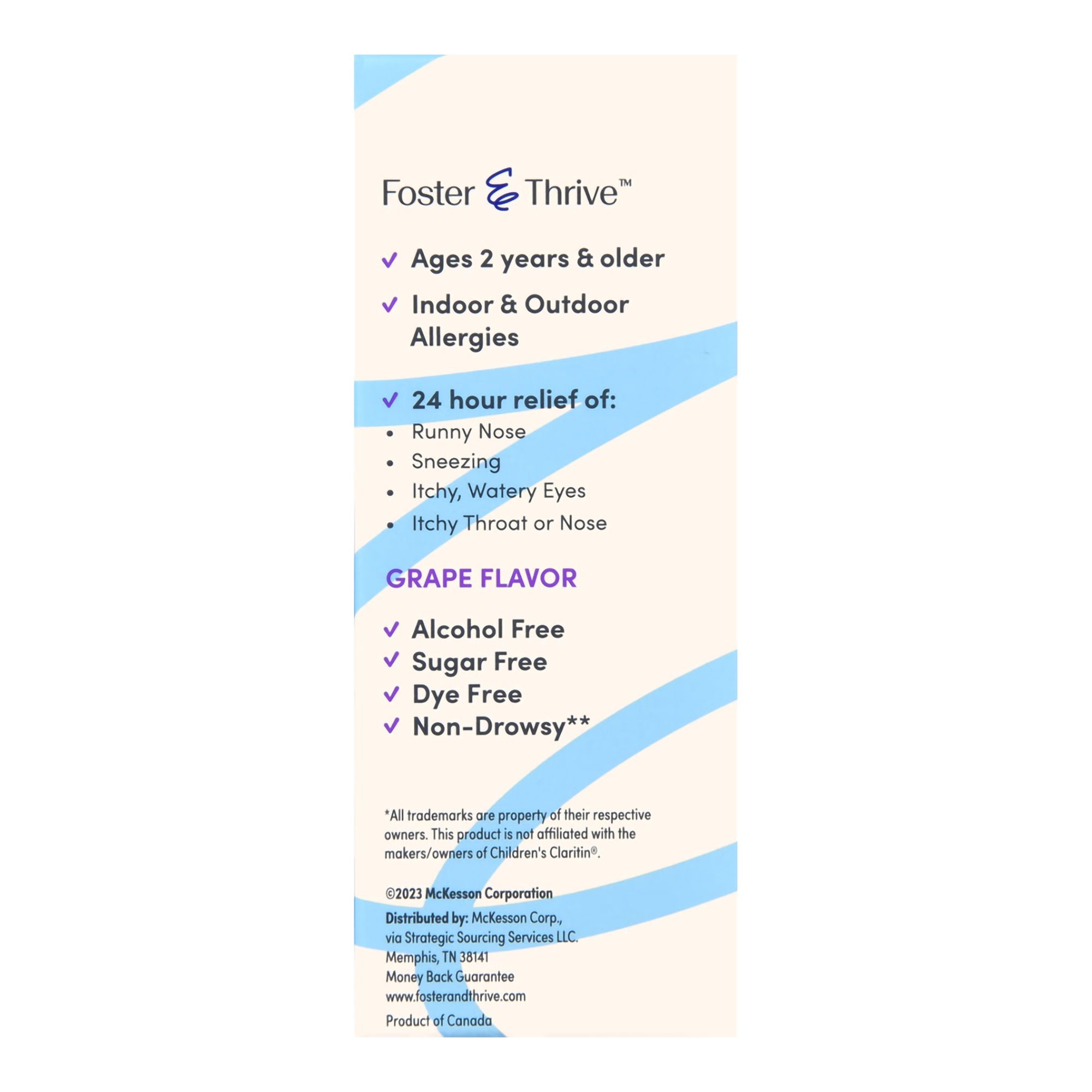 Foster & Thrive Children's Antihistamine Allergy Relief Dye Free Syrup ...