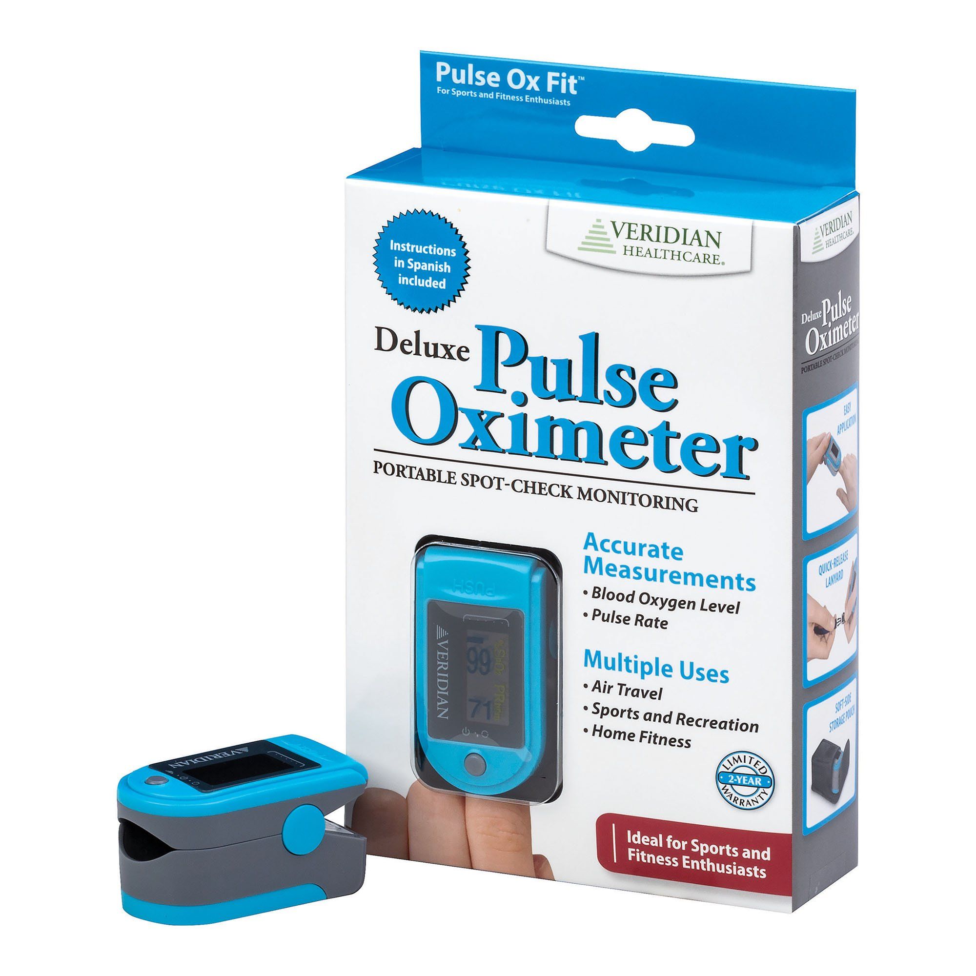 SmartHeart Deluxe Fingertip Pulse Oximeter