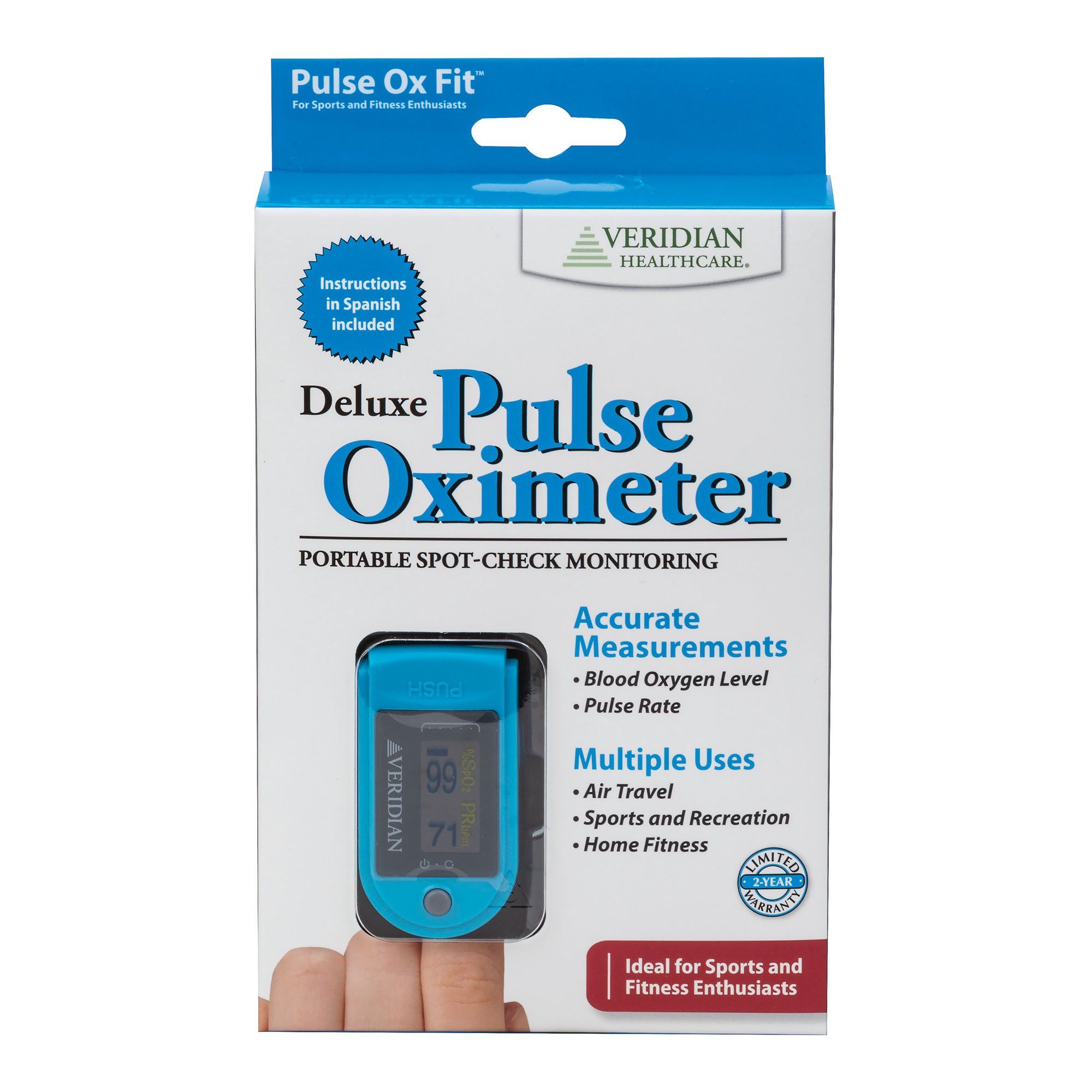 SmartHeart Deluxe Fingertip Pulse Oximeter