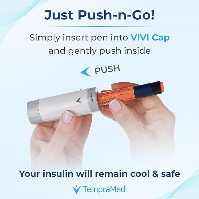 VIVI Cap Insulin Pen Temperature Shield for Prefilled & Refillable Pens ...