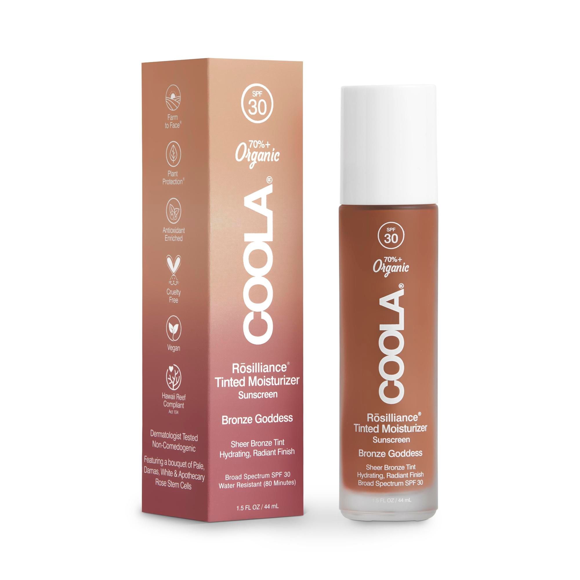 COOLA Rōsilliance® Tinted Facial Moisturizer Organic Sunscreen Cream ...