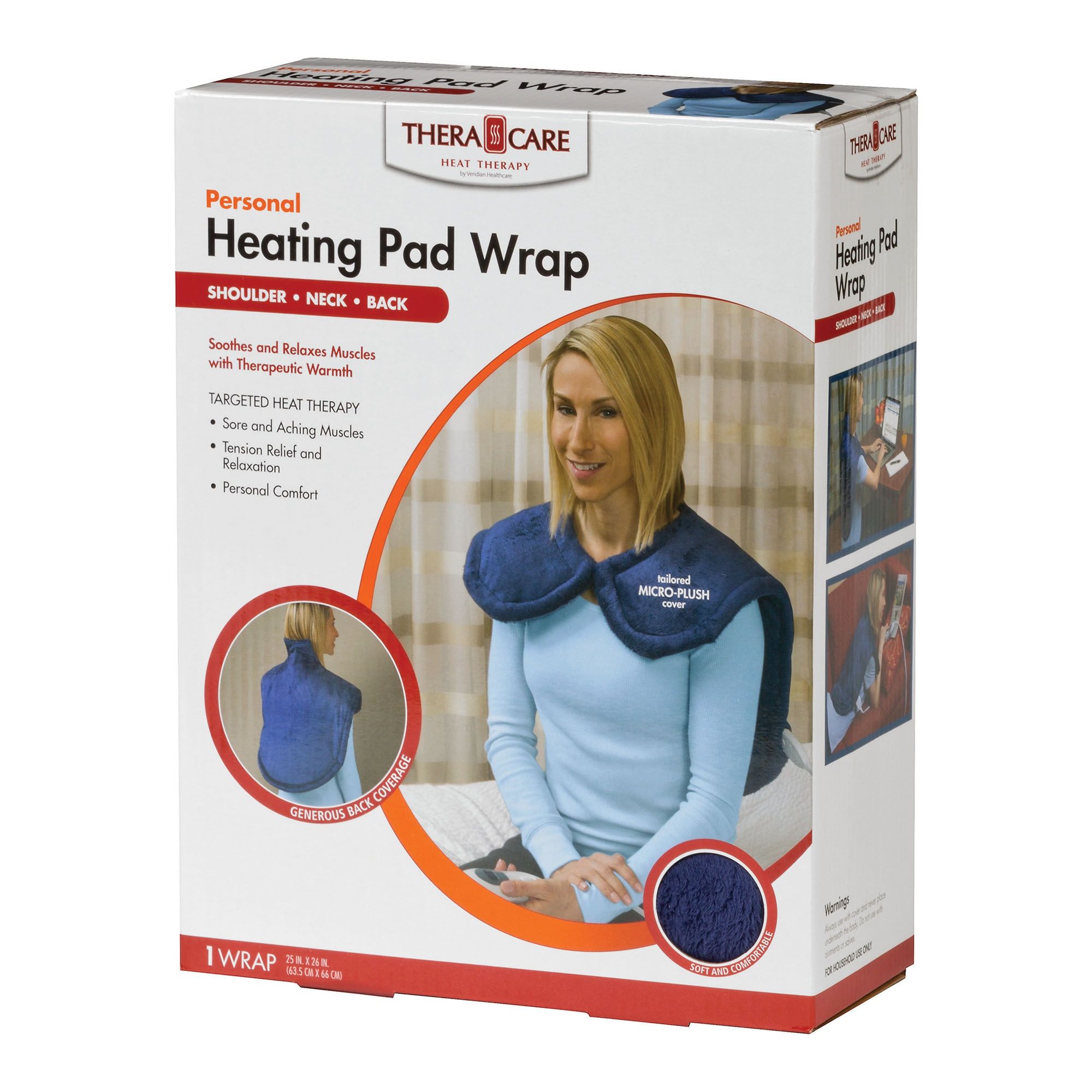 Theracare Heating Pad for Neck, Shoulder & Back - One Size Fits Most