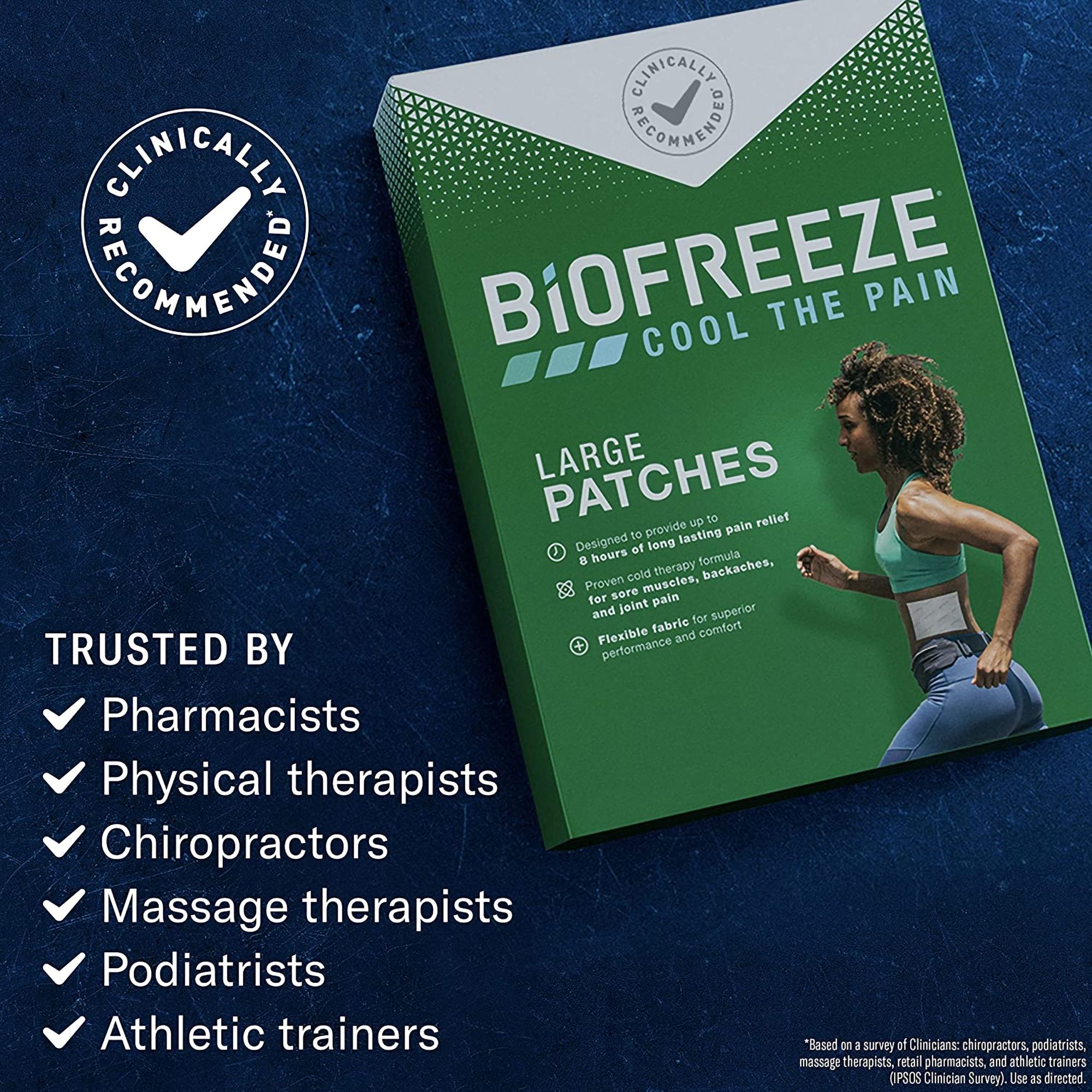 Biofreeze Pain Relief Patch, Large - 5 patches