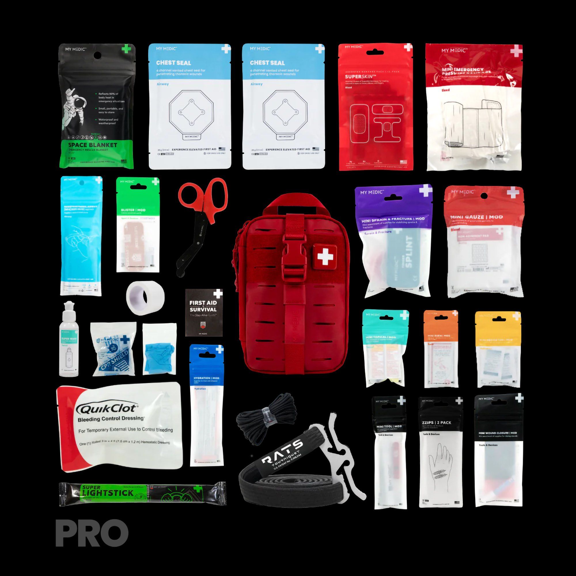 My Medic - MYFAK MINI PRO First Aid Kit - Red