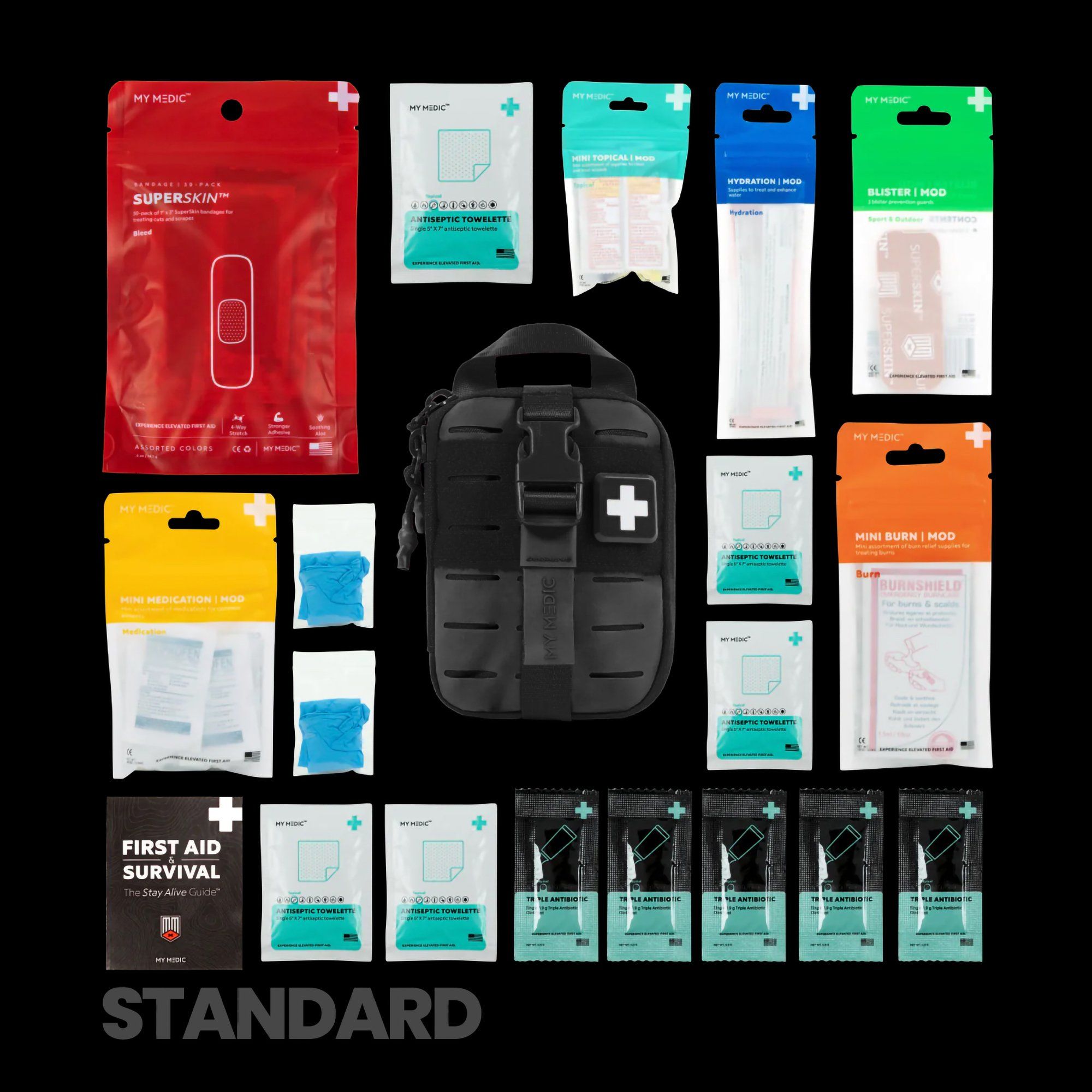 My Medic - SIDEKICK STANDARD First Aid Pouch - Black