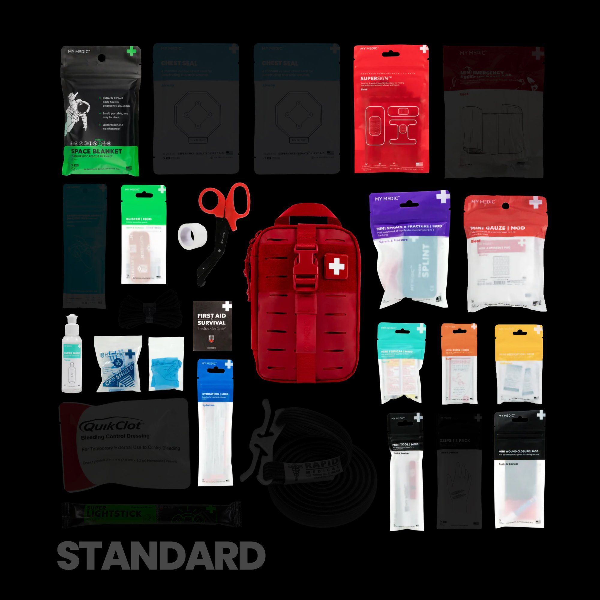 My Medic - MYFAK MINI STANDARD First Aid Kit - Red