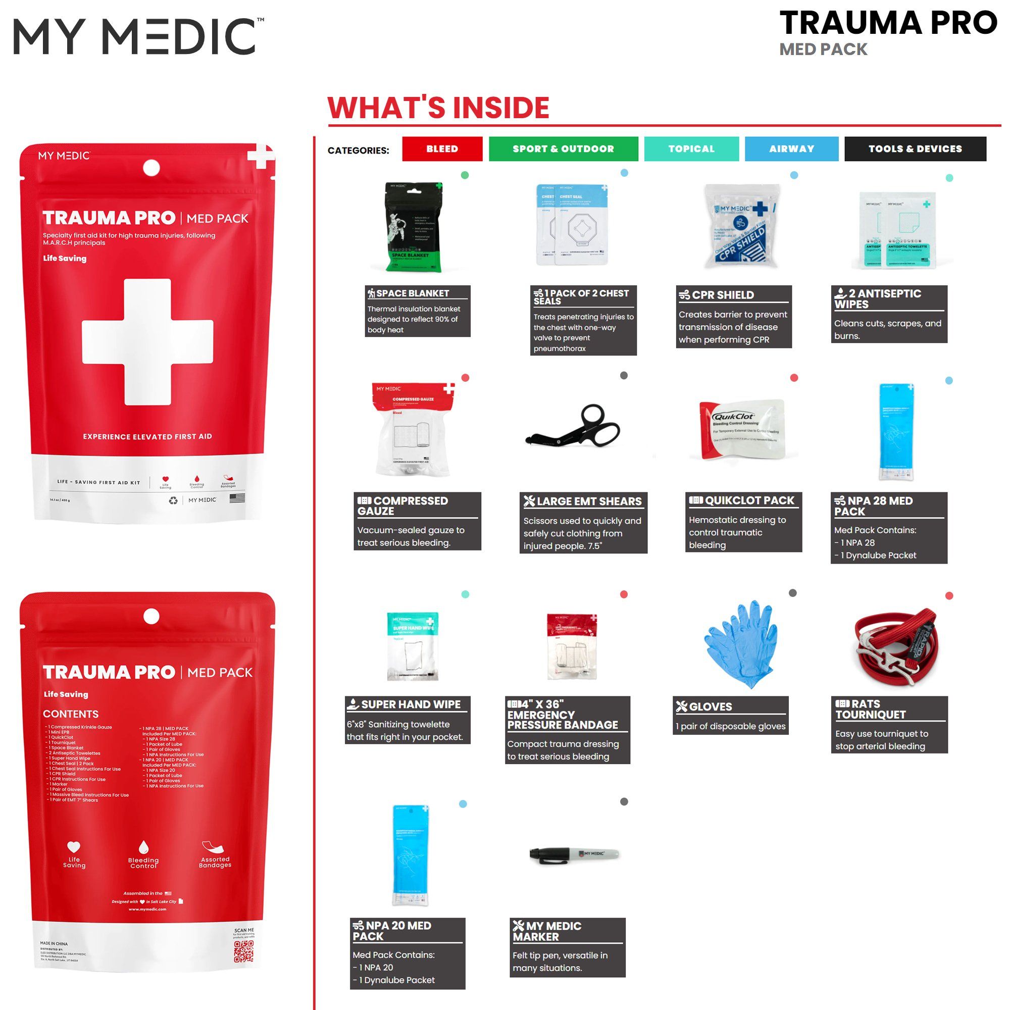 MY Medic - TRAUMA PRO Med Pack