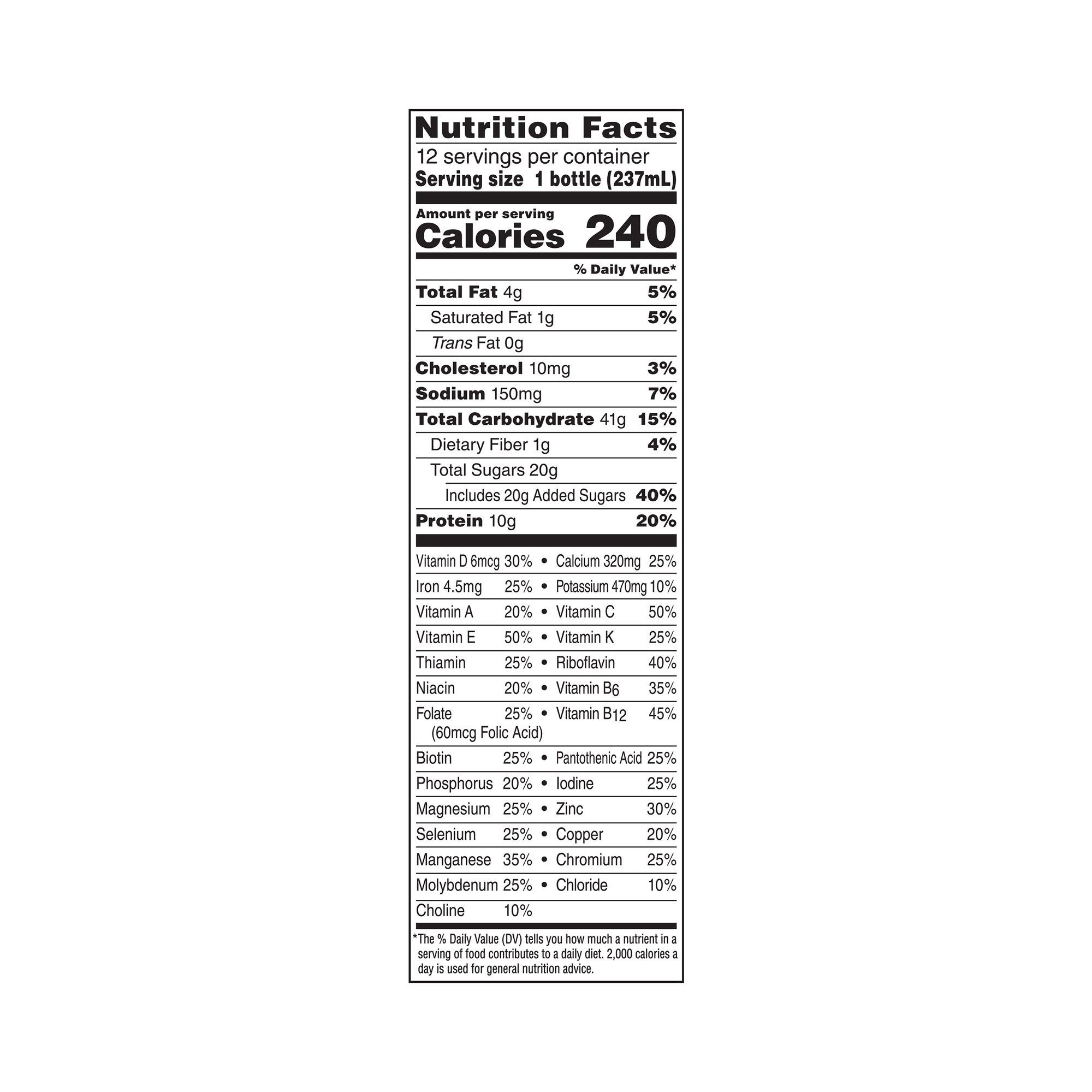 Boost Original Nutritional Drink, 10g Protein, Very Vanilla, 8 fl oz ...