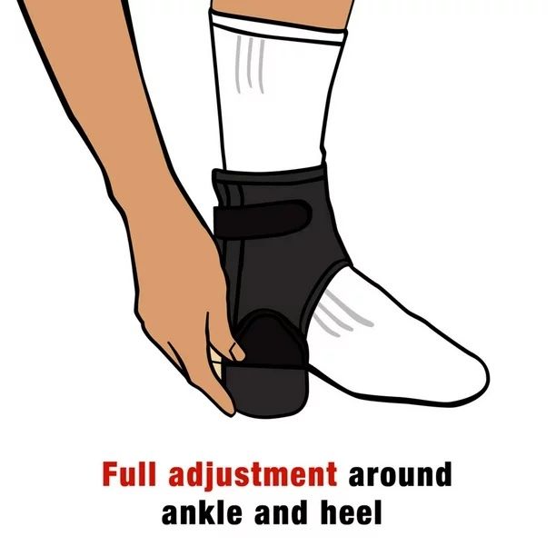 ACE Moderate Support Adjustable Ankle Brace with Side Stabilizers, One ...