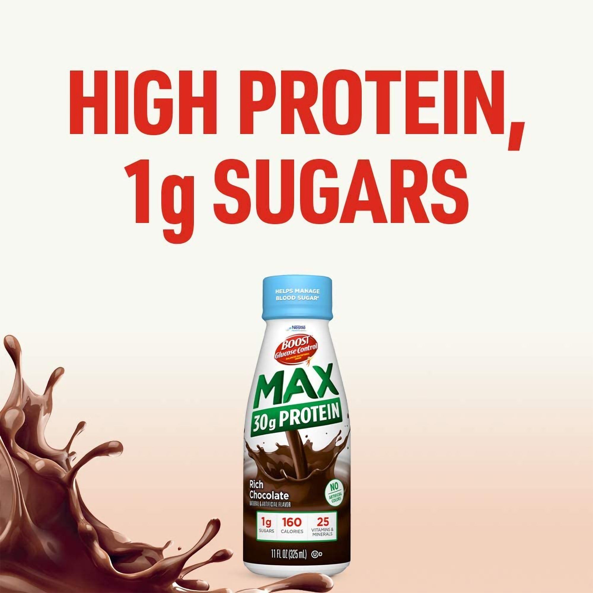 Boost Glucose Control Max, 30g, Rich Chocolate, 11 fl oz - 1 ct