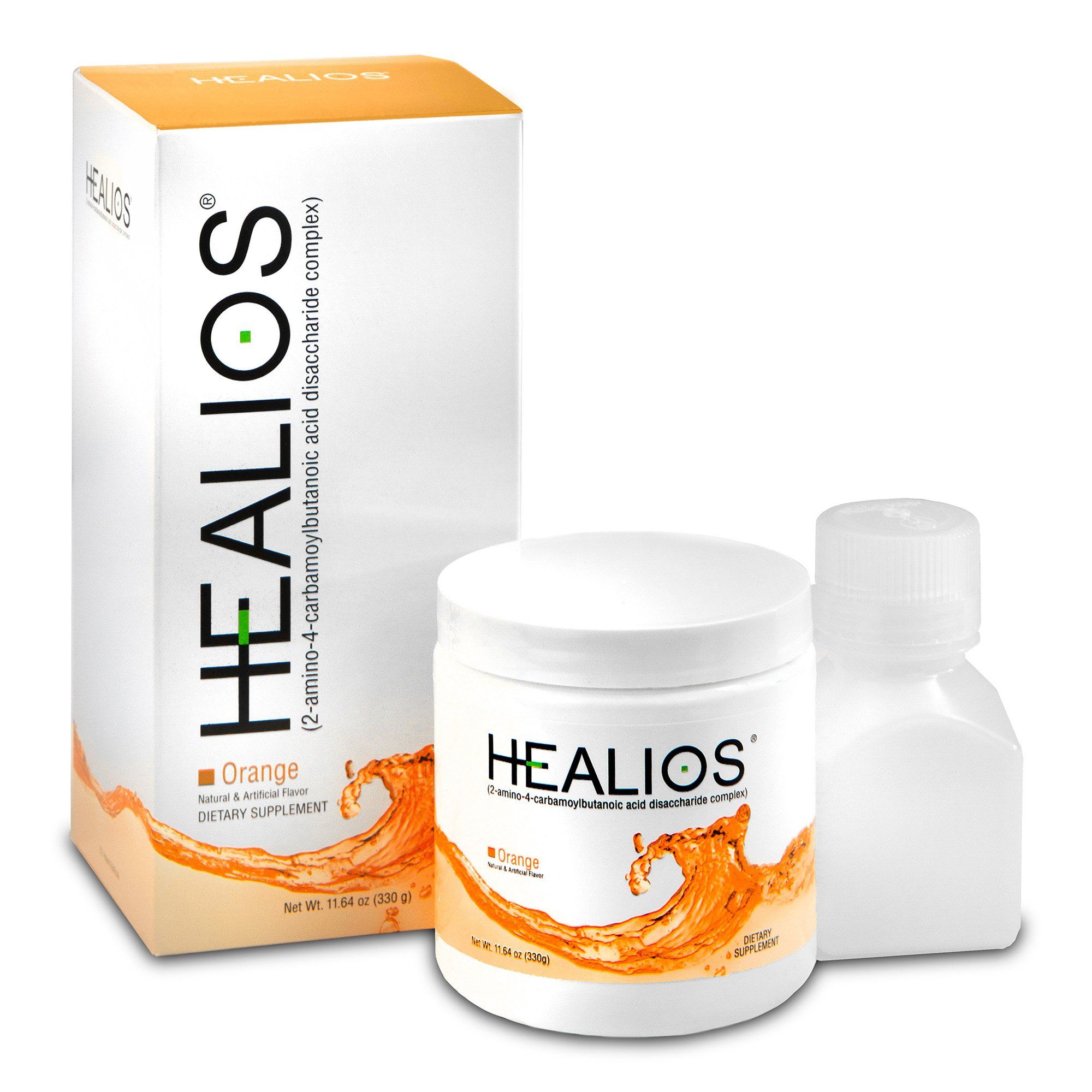 Healios Oral Supplement Powder for Mouth Sores, Orange - 11.64 oz