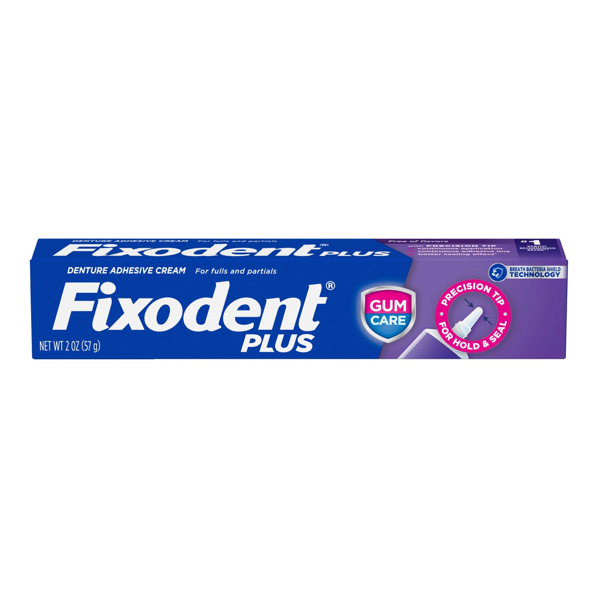 Fixodent Plus Gum Care Denture Adhesive Cream - 2 oz