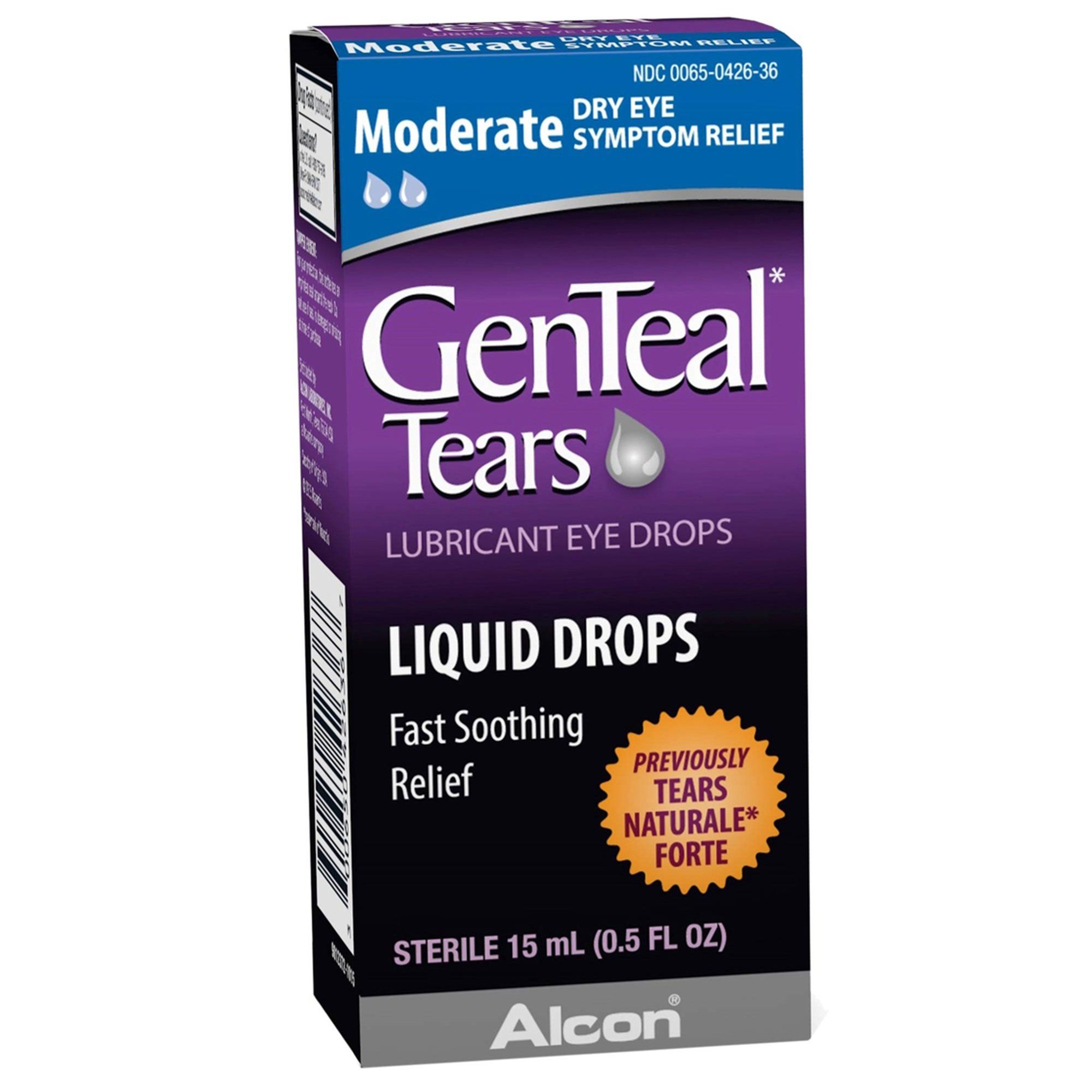 GenTeal Tears Moderate Lubricant Eye Drops - 0.5 fl oz