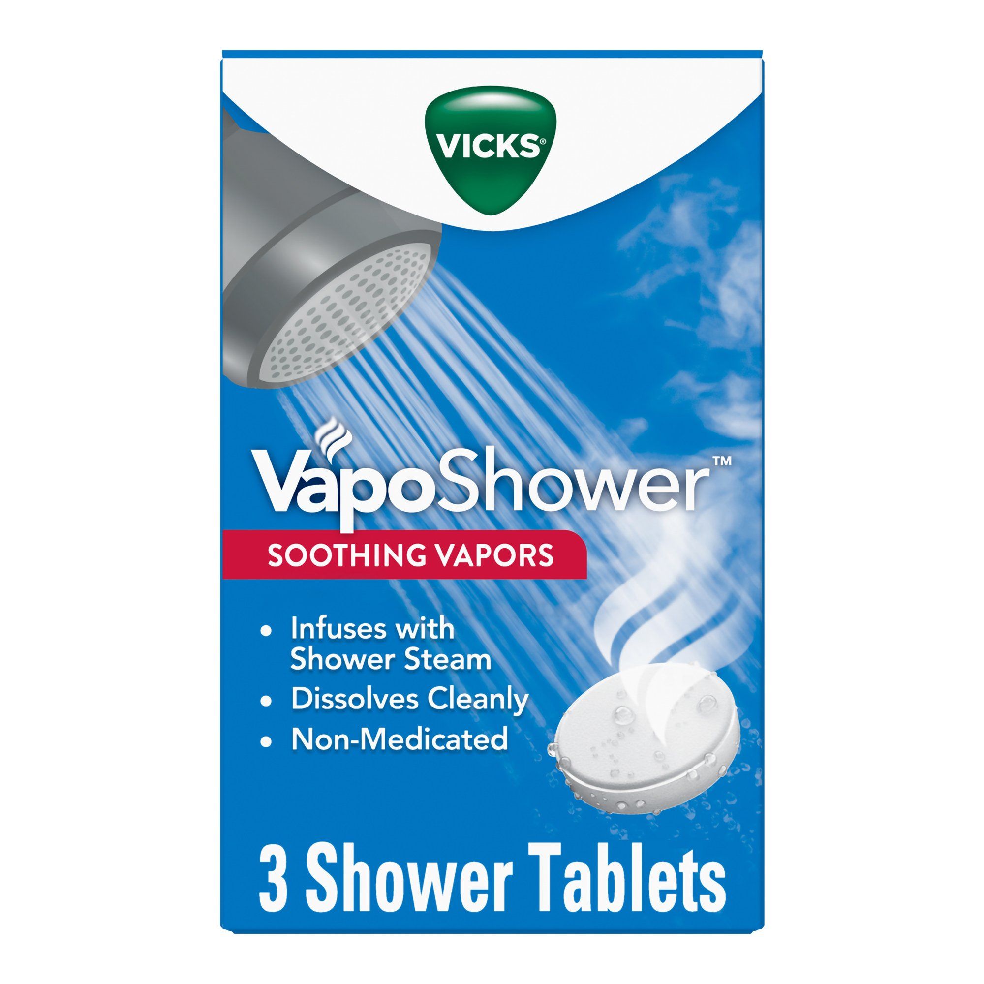 Vicks VapoShower, Dissolvable Shower Tablets, Soothing Non-Medicated ...