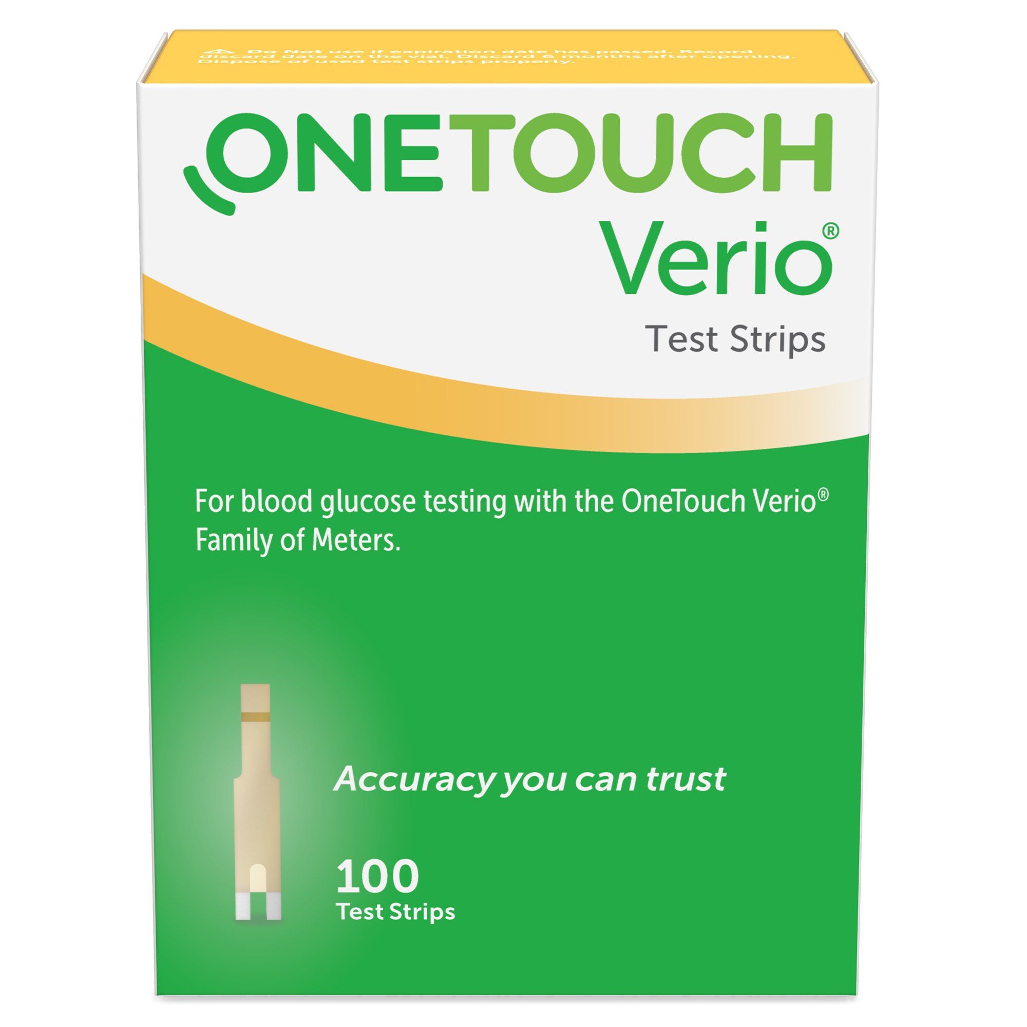 Onetouch Verio Blood Glucose Test Strips - 100 ct
