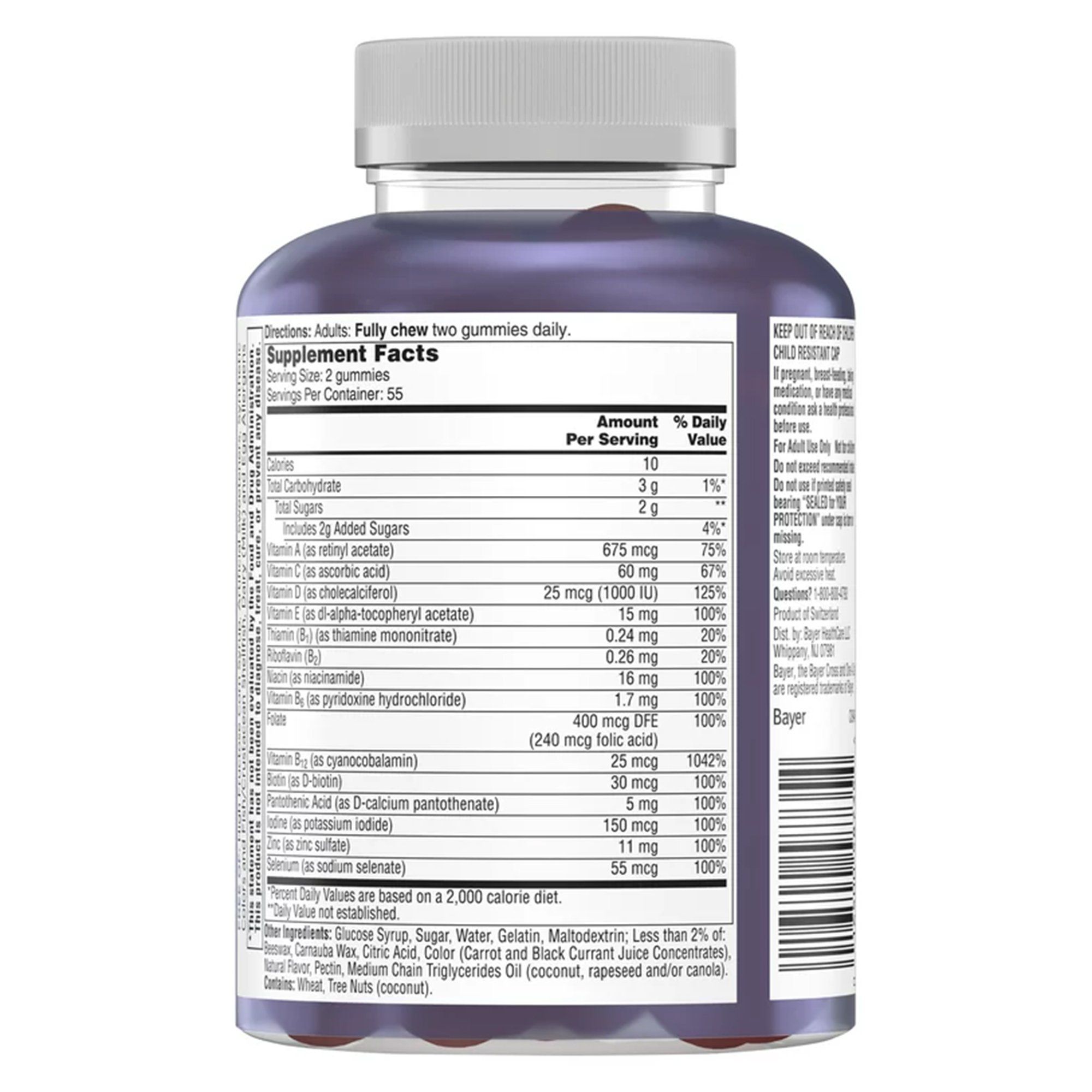 One A Day Men's 50+ Advanced Multivitamin w/ Immunity & Brain Support ...