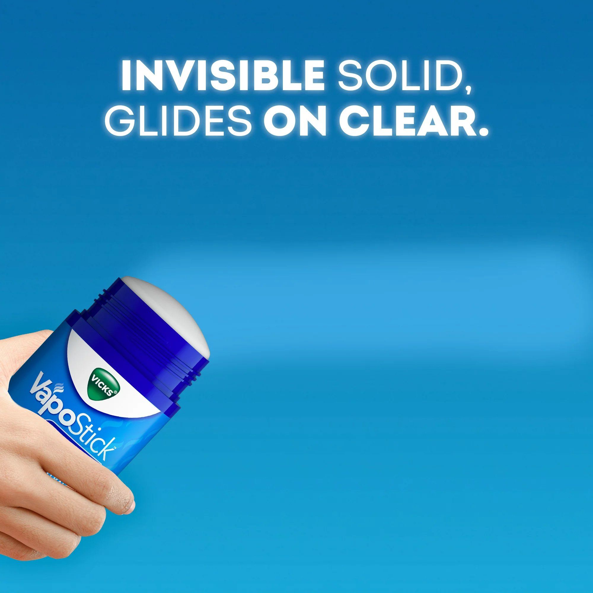 Vicks VapoStick, Invisible Solid Balm with Soothing Vicks Vapors, Non ...