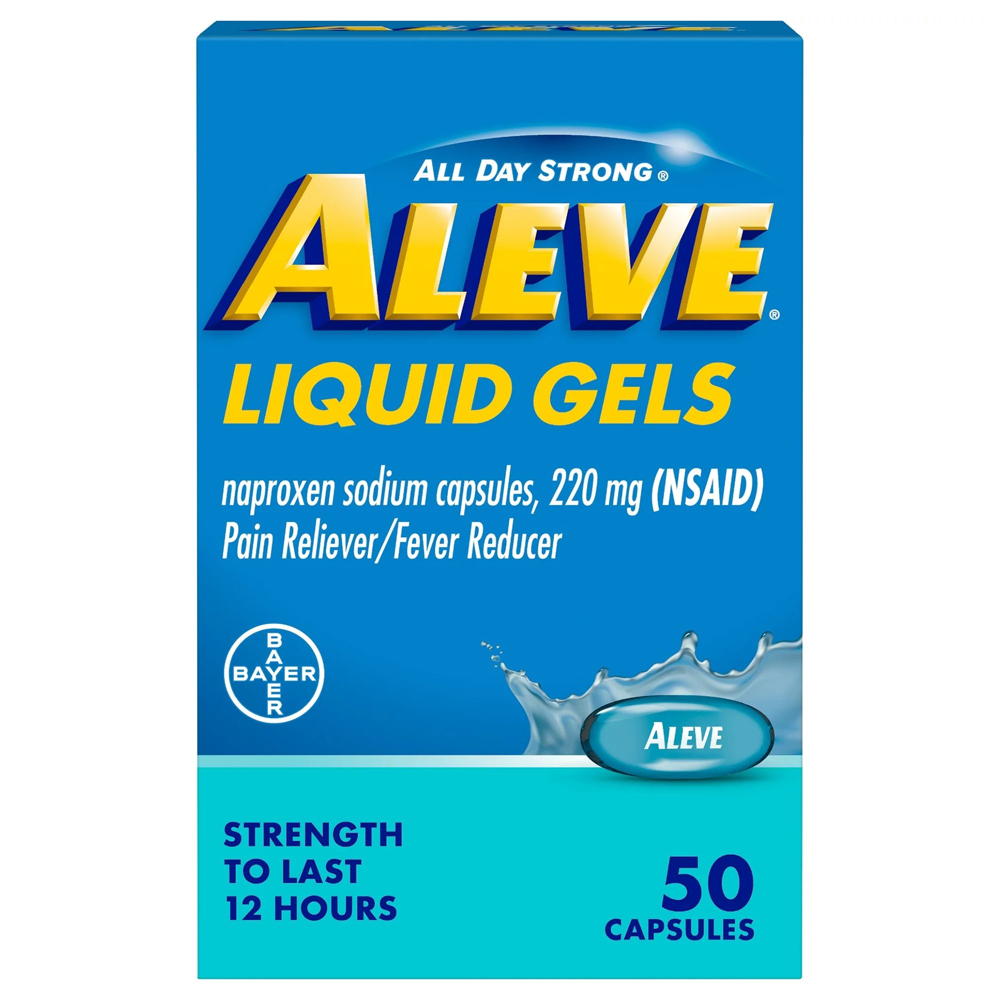 Aleve Pain & Fever Reducer Liquid Gel Capsules - 50 ct