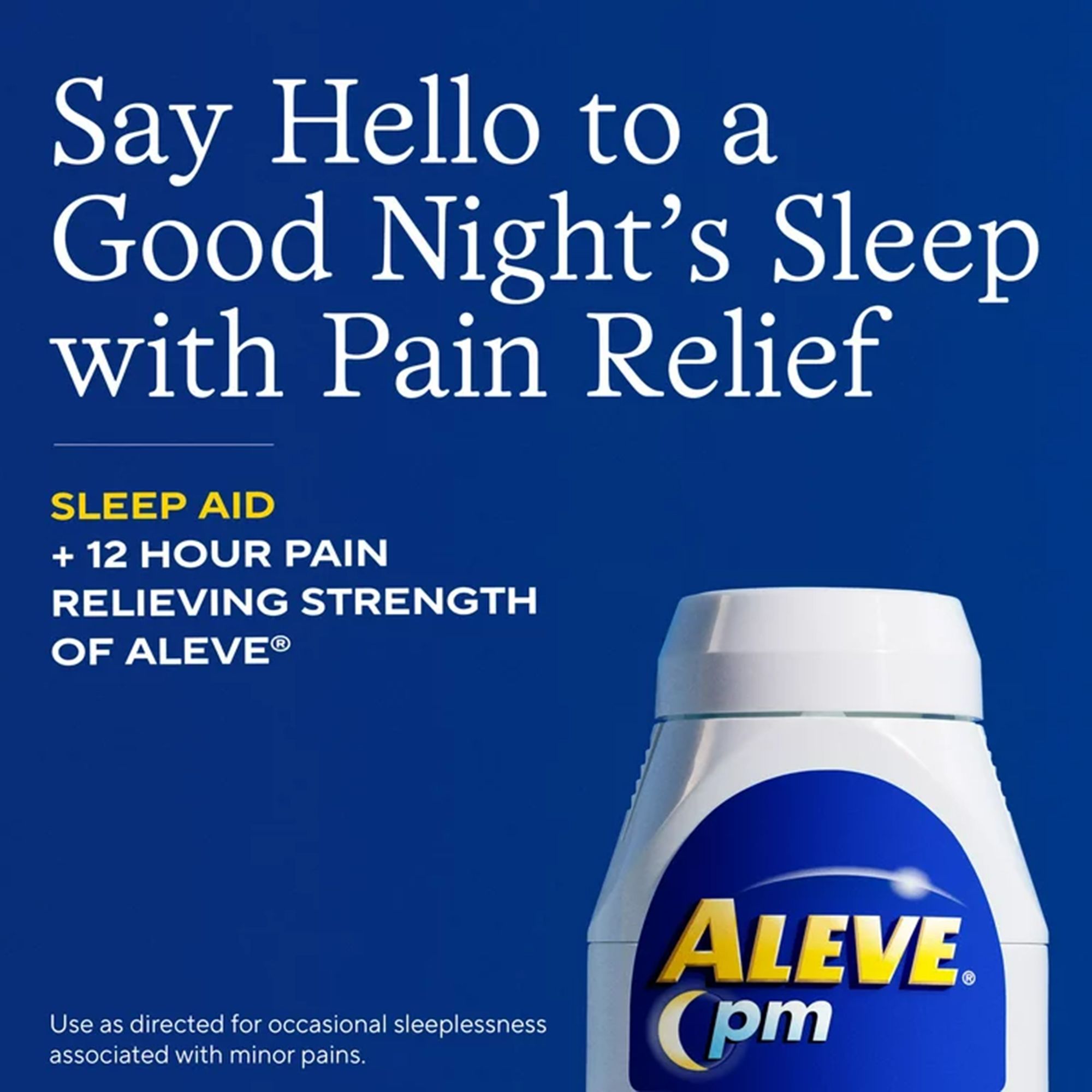 Aleve PM Pain Reliever & Nighttime Sleep Aid Caplets ‐ 20 ct
