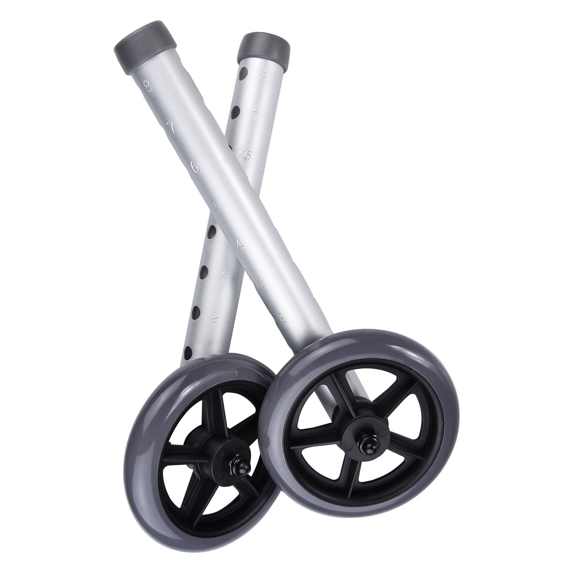 McKesson Universal Rear Glide Walker Wheels, Adjustable Height, 5 ...