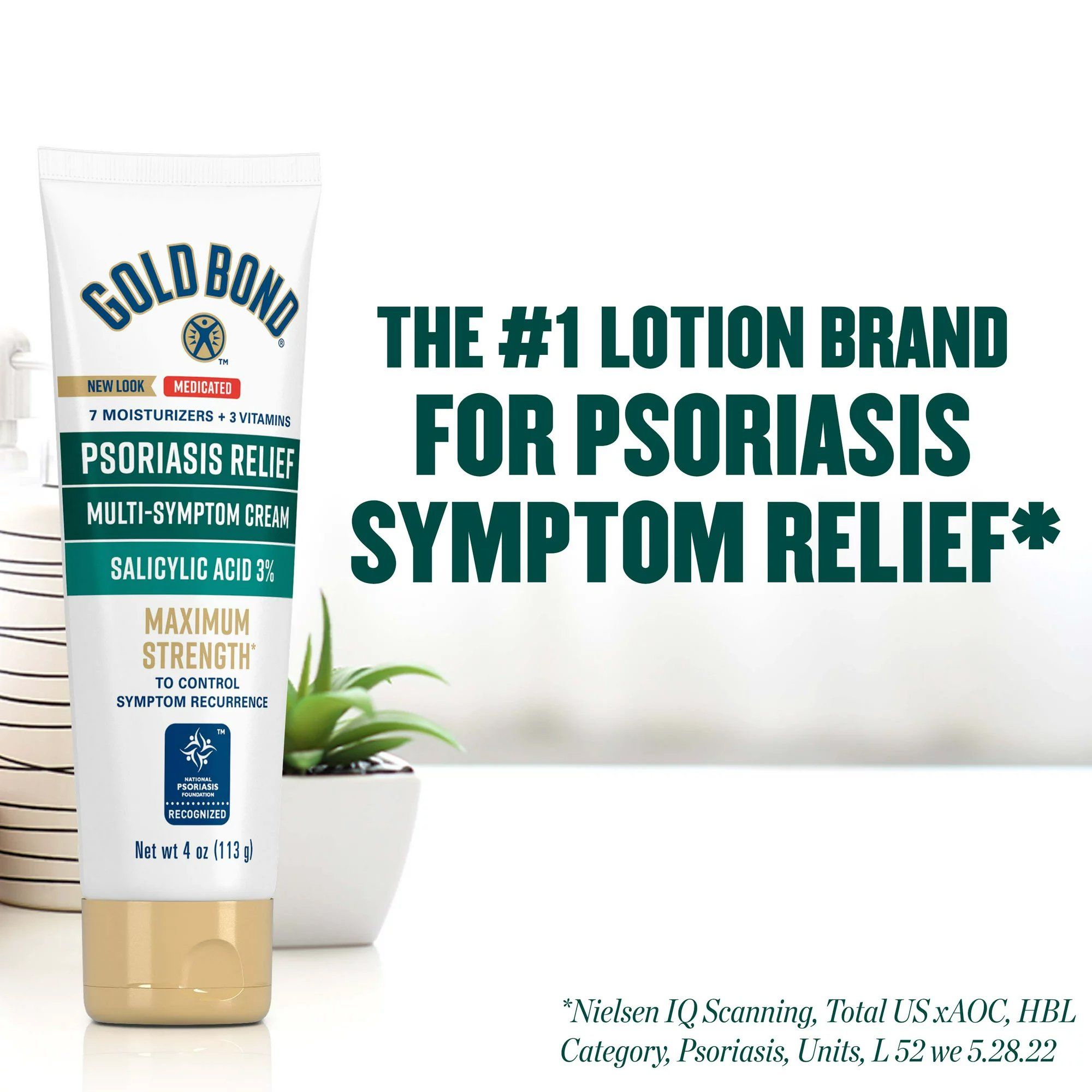 Gold Bond Maximum Strength Psoriasis Relief Medicated Multi Symptom Cream 4 oz