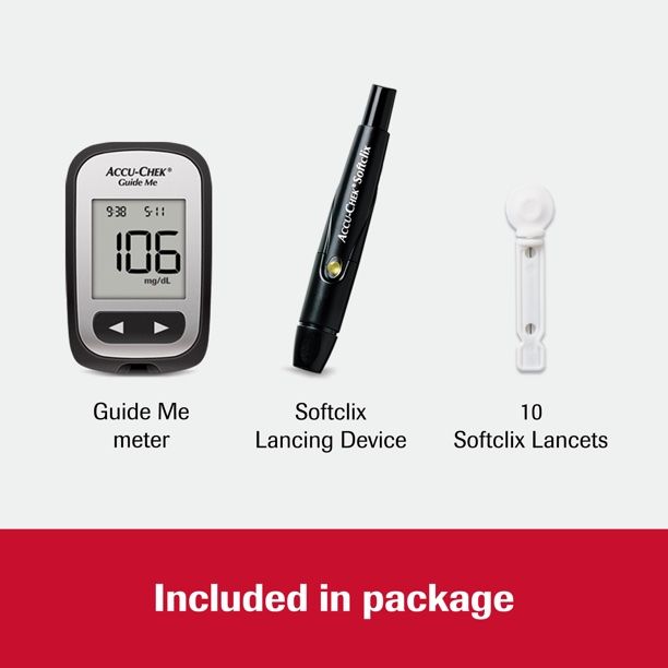 Accu-Chek Guide Me Meter, Blood Glucose monitoring System - 1 ct