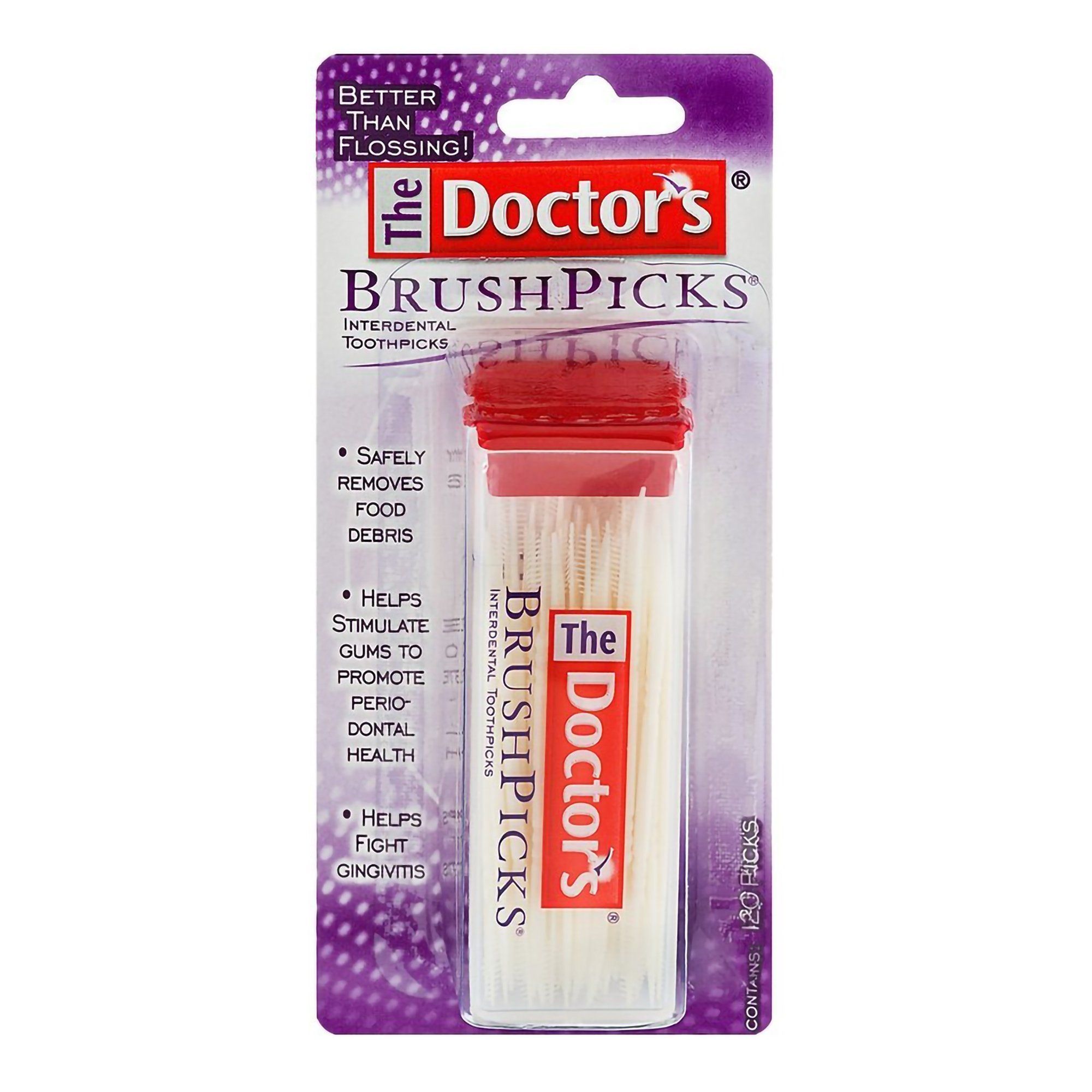 The Doctor's Brush Picks Interdental Toothpicks - 120 ct