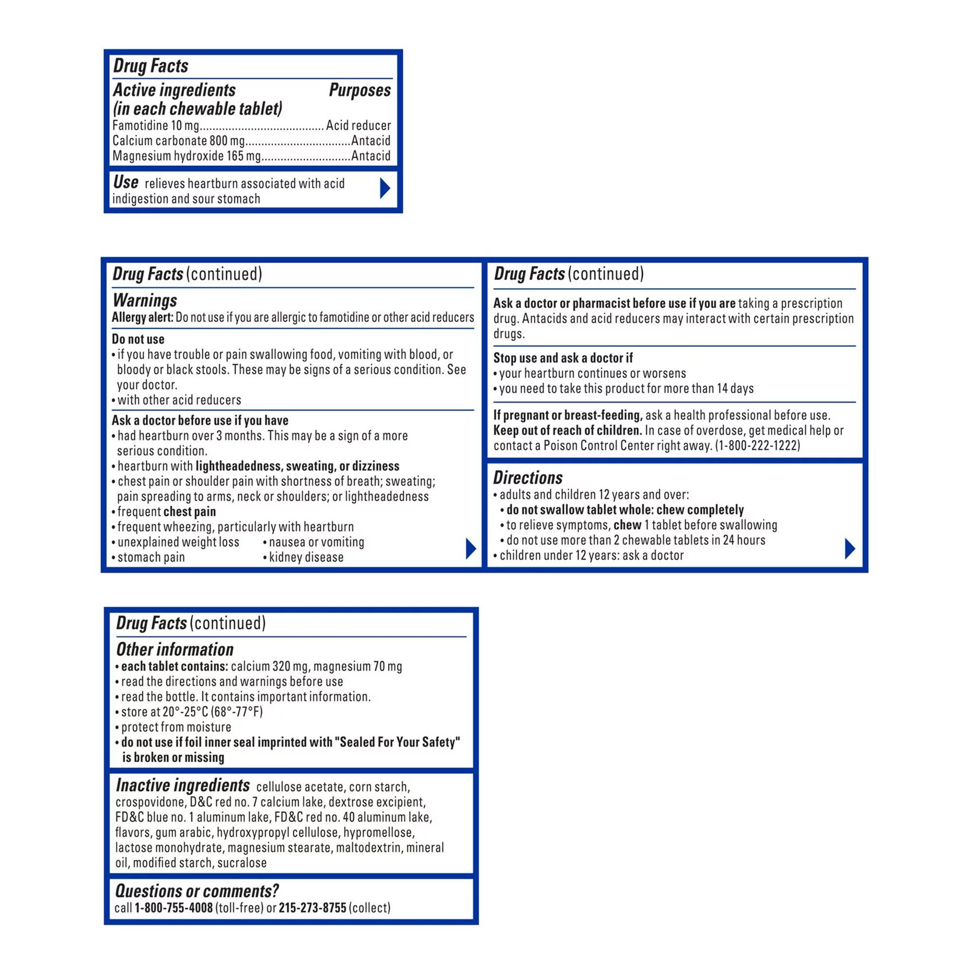 Pepcid Complete Acid Reducer + Antacid Chewables, Berry - 25 ct