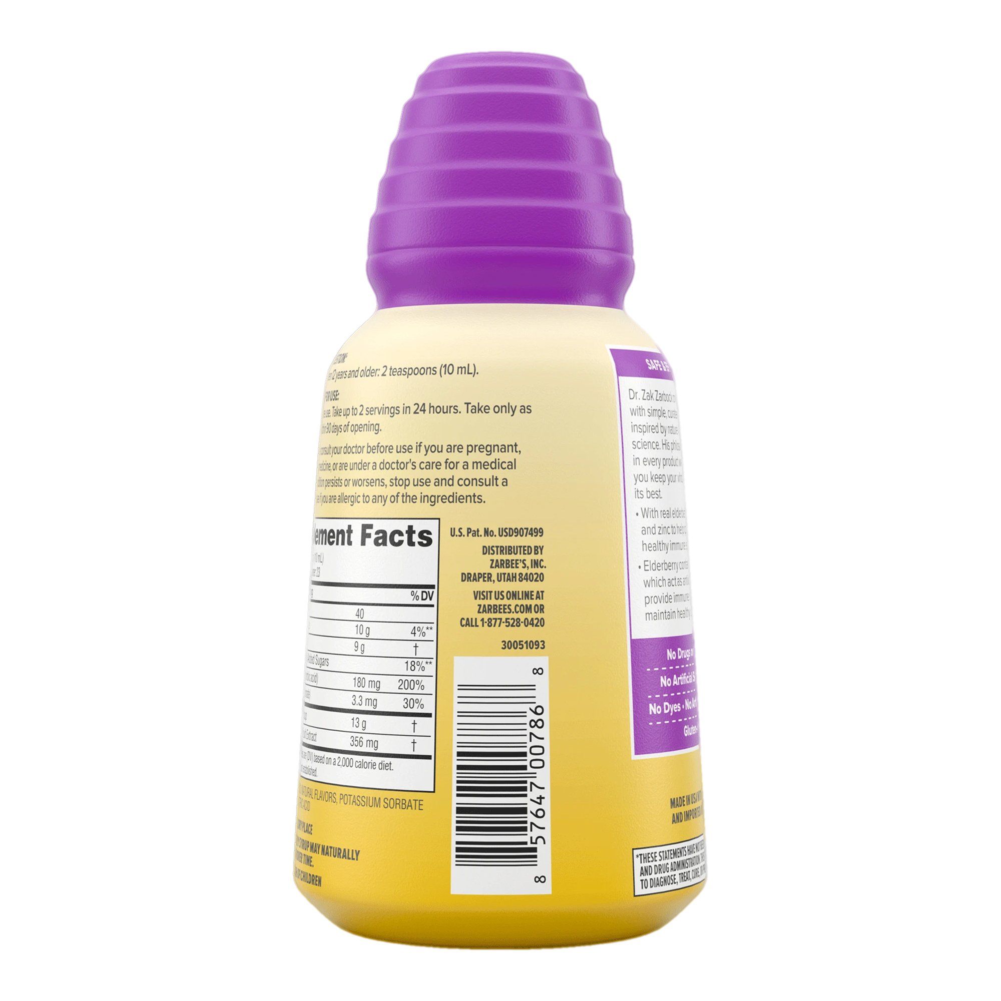 Zarbee's Daily Immune Support Syrup with Elderberry - 8 fl oz