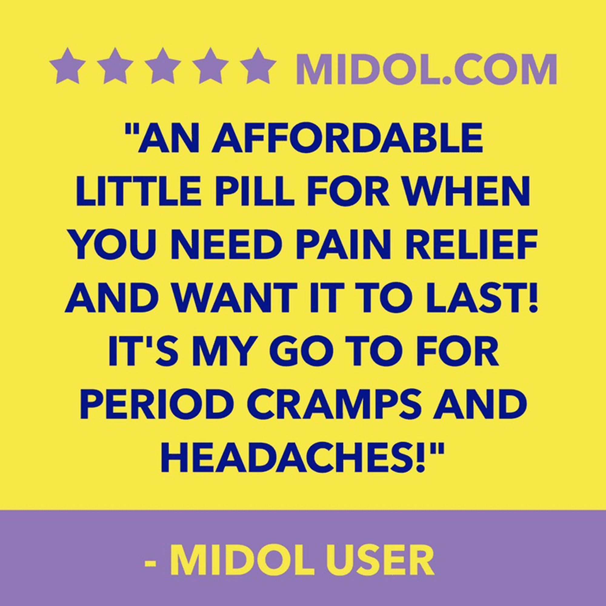Midol Long Lasting Relief Menstrual Pain Relief Caplets - 20 ct