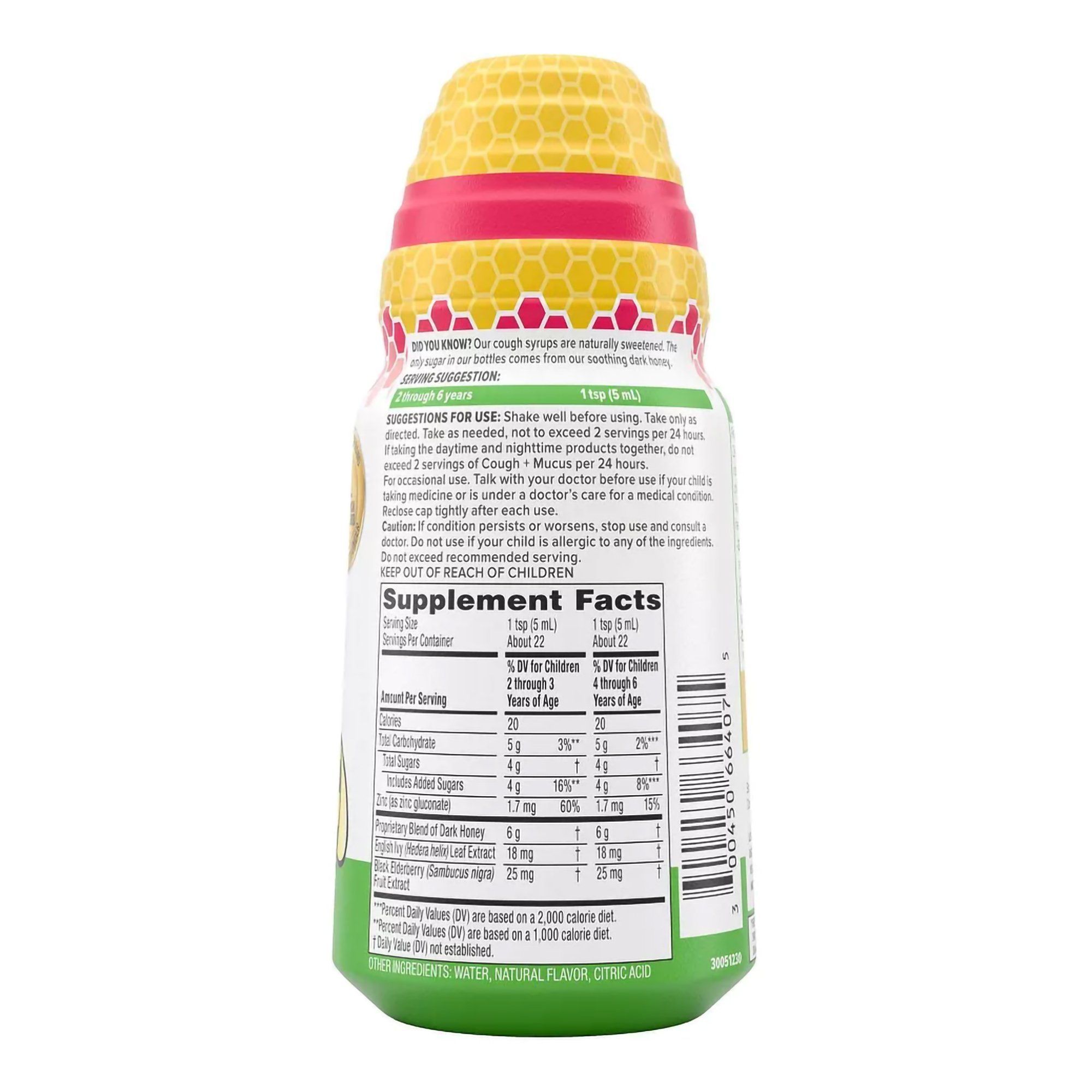 Zarbee’s Daytime Children's Cough + Mucus Syrup, Mixed Berry - 4 fl oz