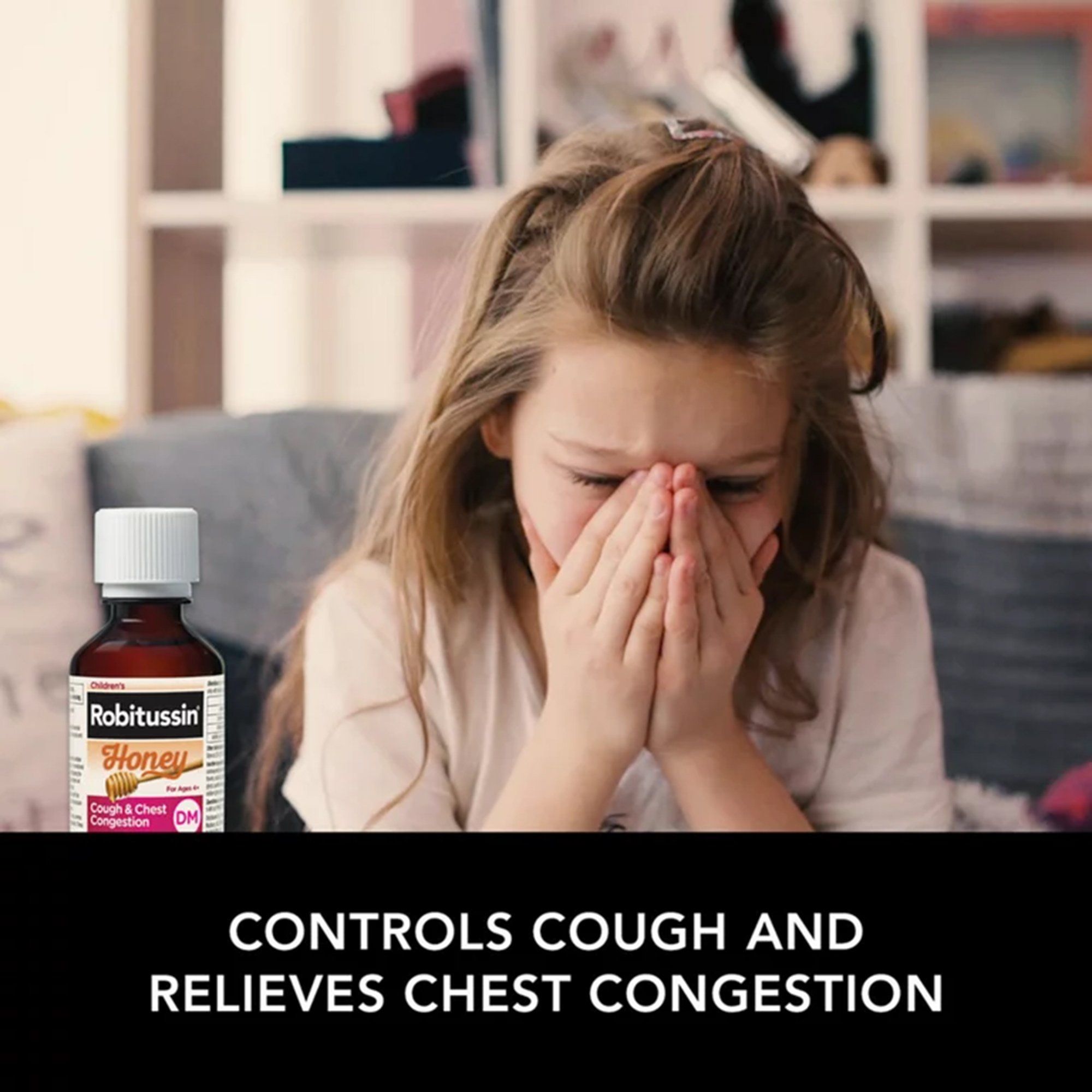 Robitussin Children's Honey Cough & Chest Congestion DM Relief Liquid ...