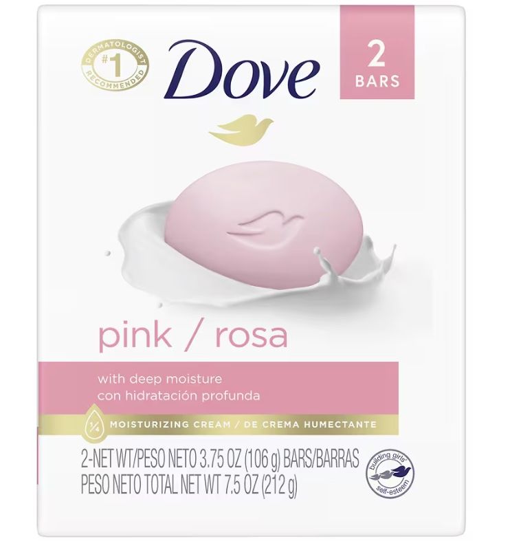 Dove Pink Beauty Bar for Deep Moisture - 2 ct