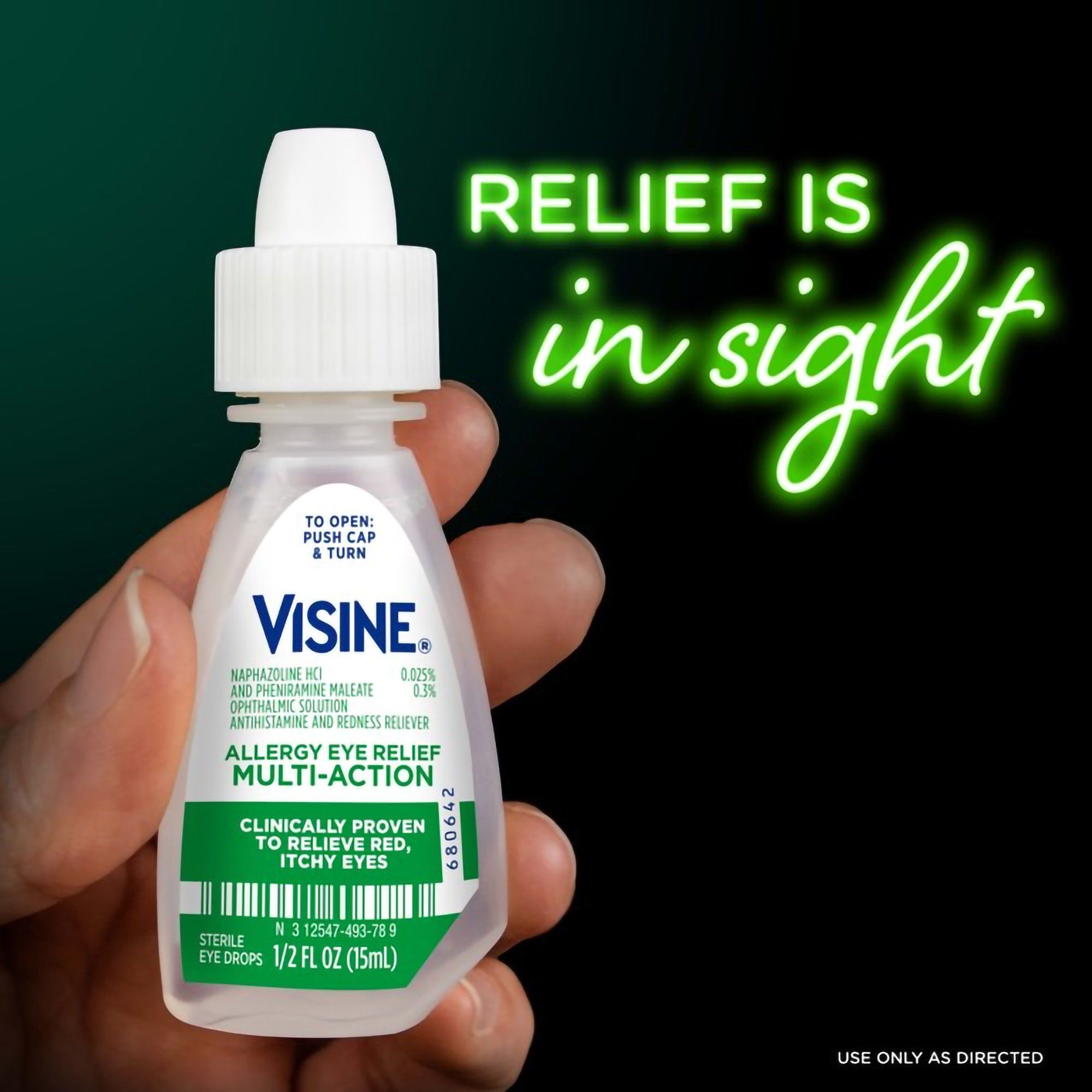 Visine Allergy Relief Multi-Action Antihistamine Eye Drops - 0.5 fl oz