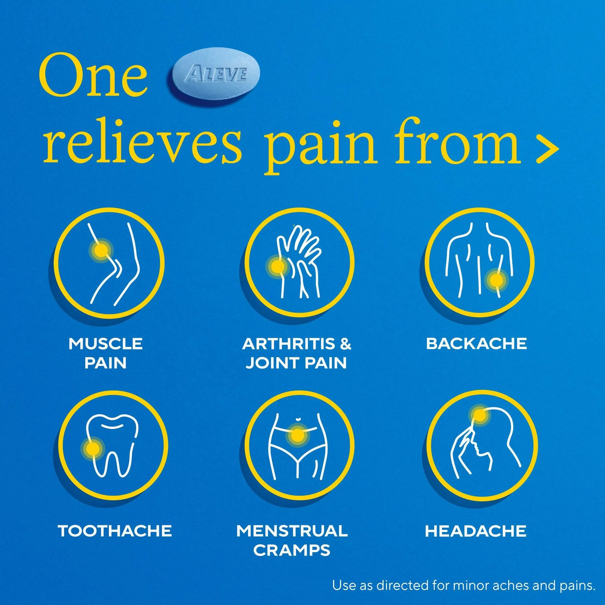 Aleve Arthritis Cap Naproxen Sodium Pain Reliever Caplets, 220 mg - 90 ct