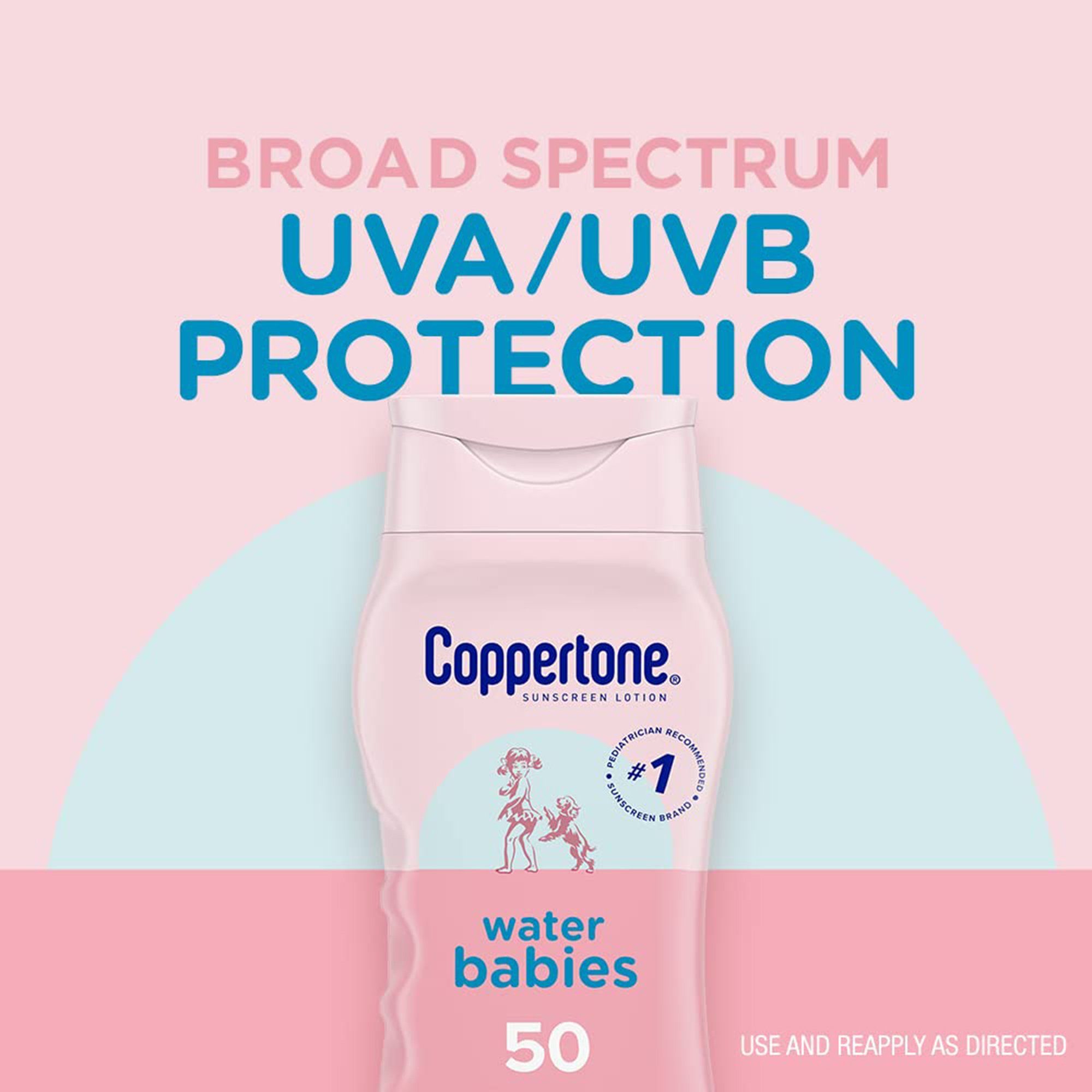 Coppertone WaterBabies Baby Sunscreen Lotion, SPF 50 - 8 fl oz