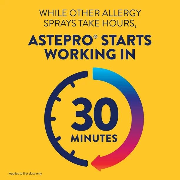 Astepro Allergy Antihistamine Nasal Spray, Steroid Free - 120 Metered ...