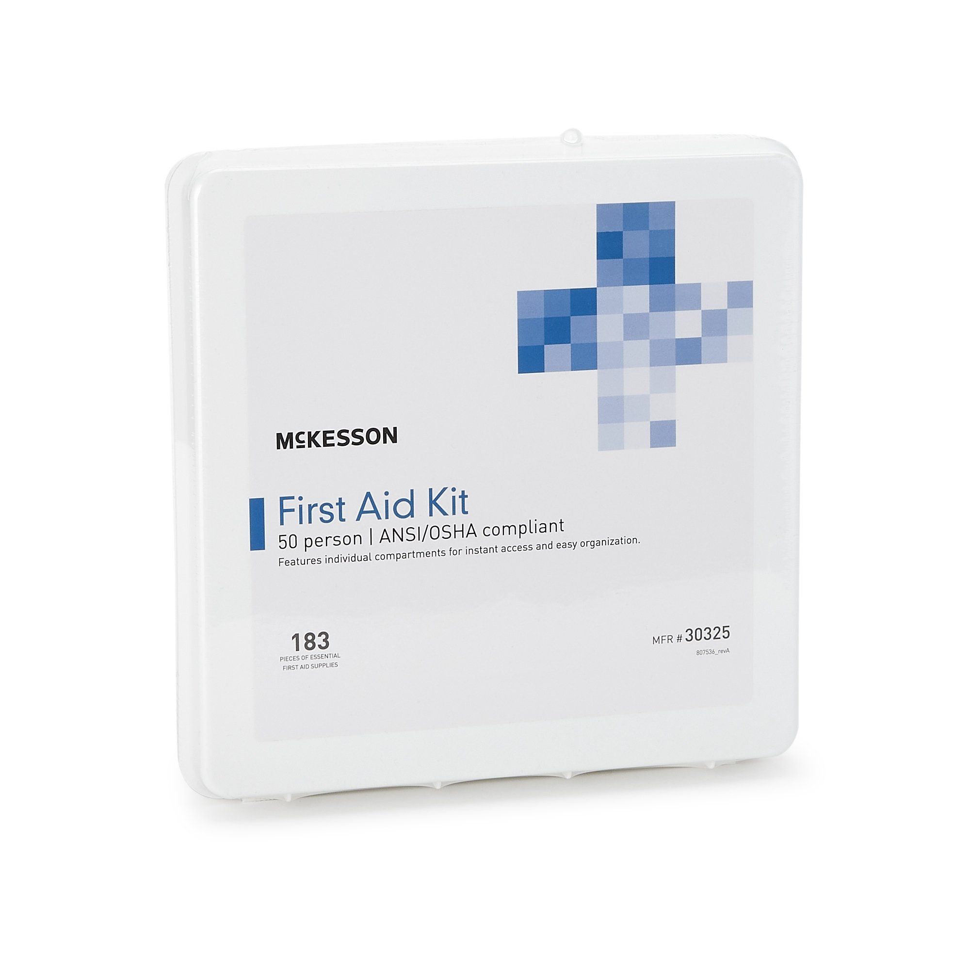McKesson Wall Mount First Aid Kit - 50 person