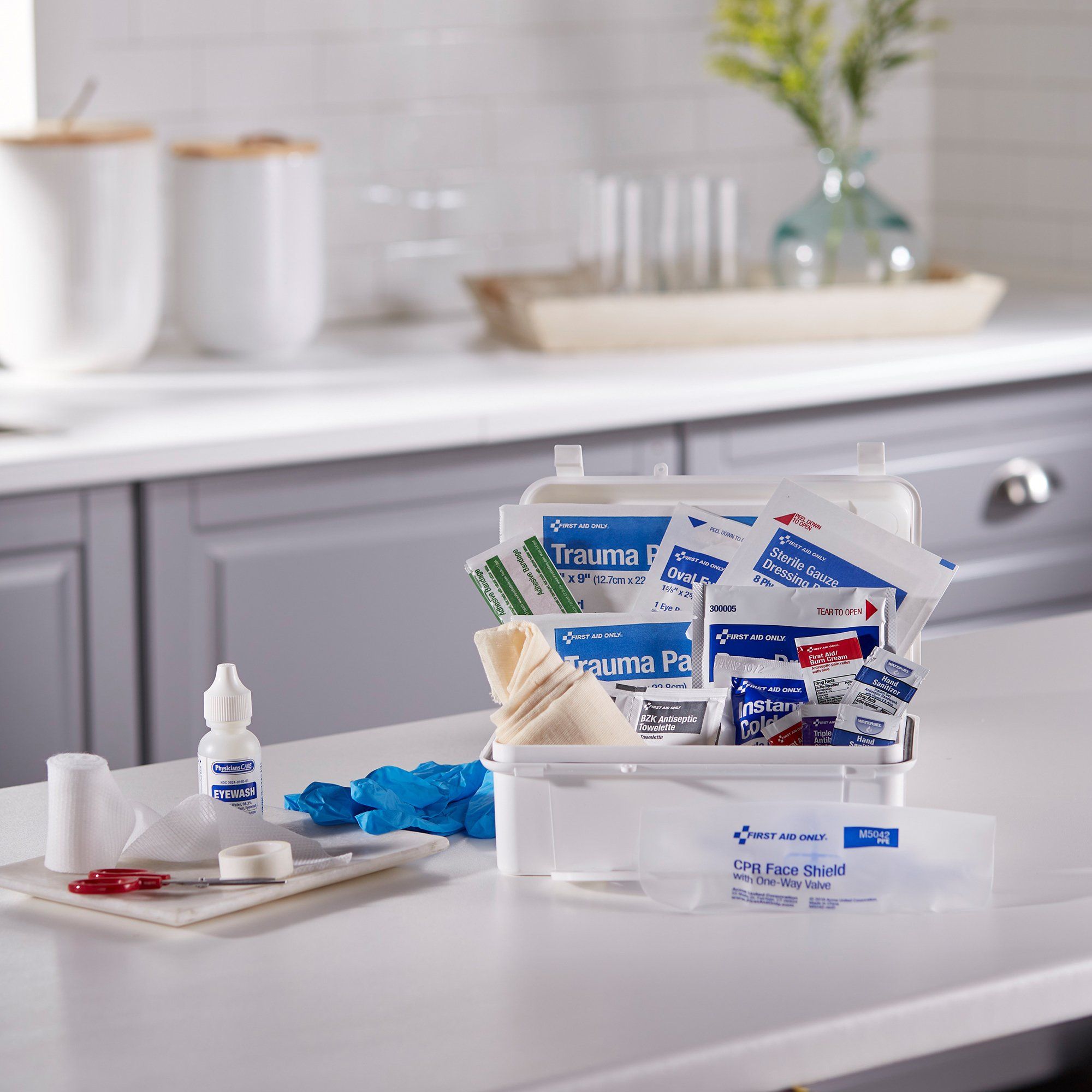 McKesson Wall Mount First Aid Kit - 10 person