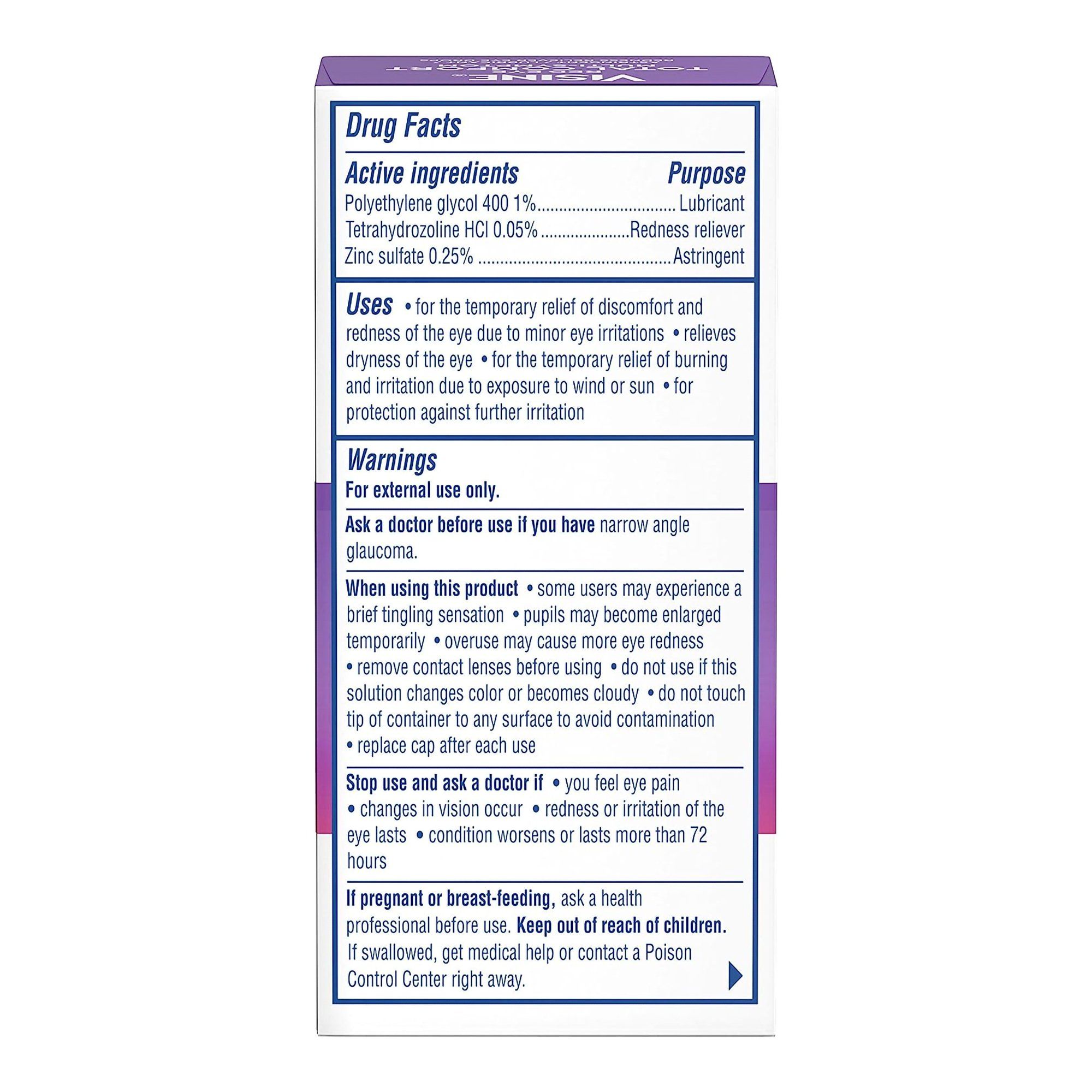 Visine Red Eye Total Comfort Multi-Symptom Eye Drops - 0.5 fl oz