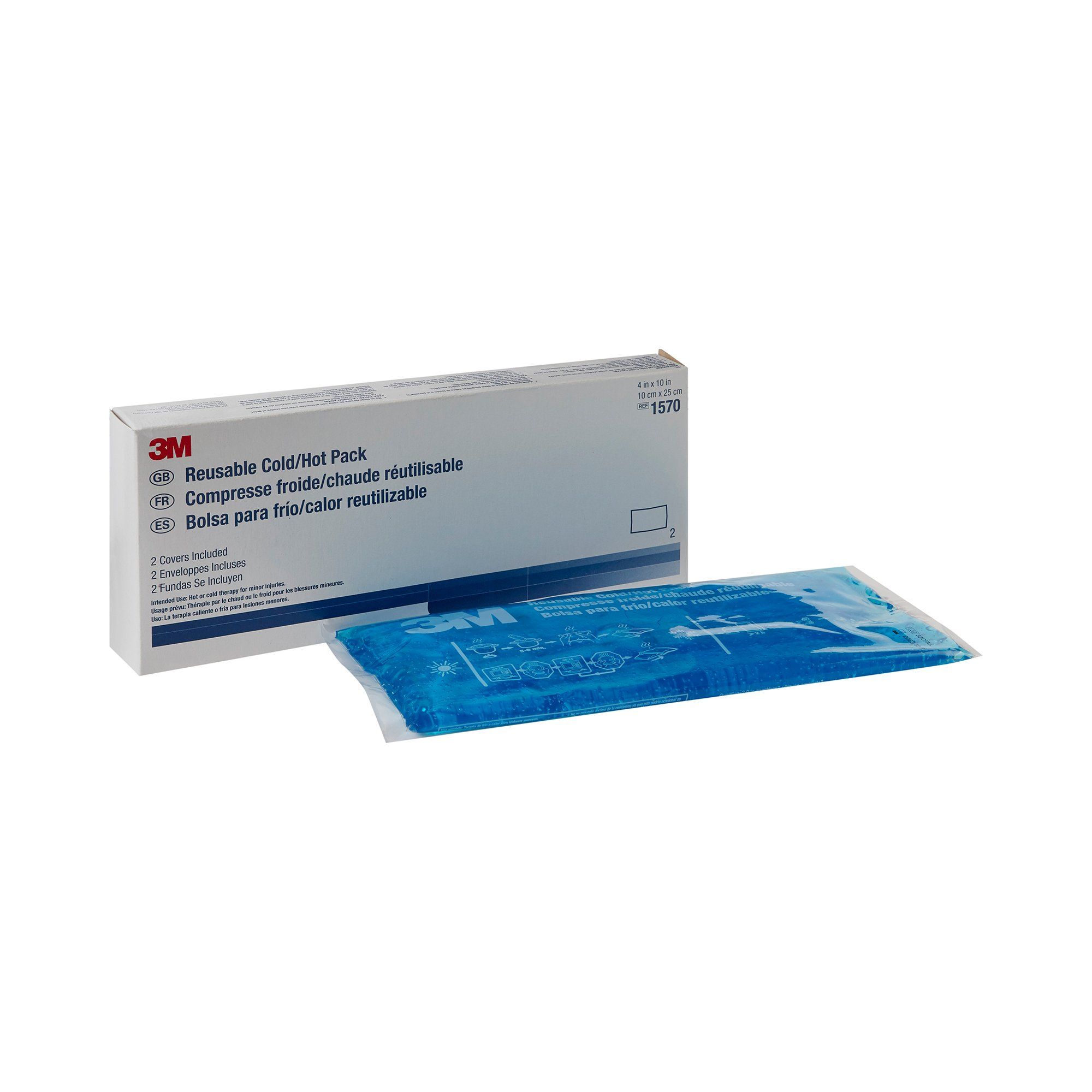 3M Reusable Hot/Cold Pack, 4" x 10" - 2 ct