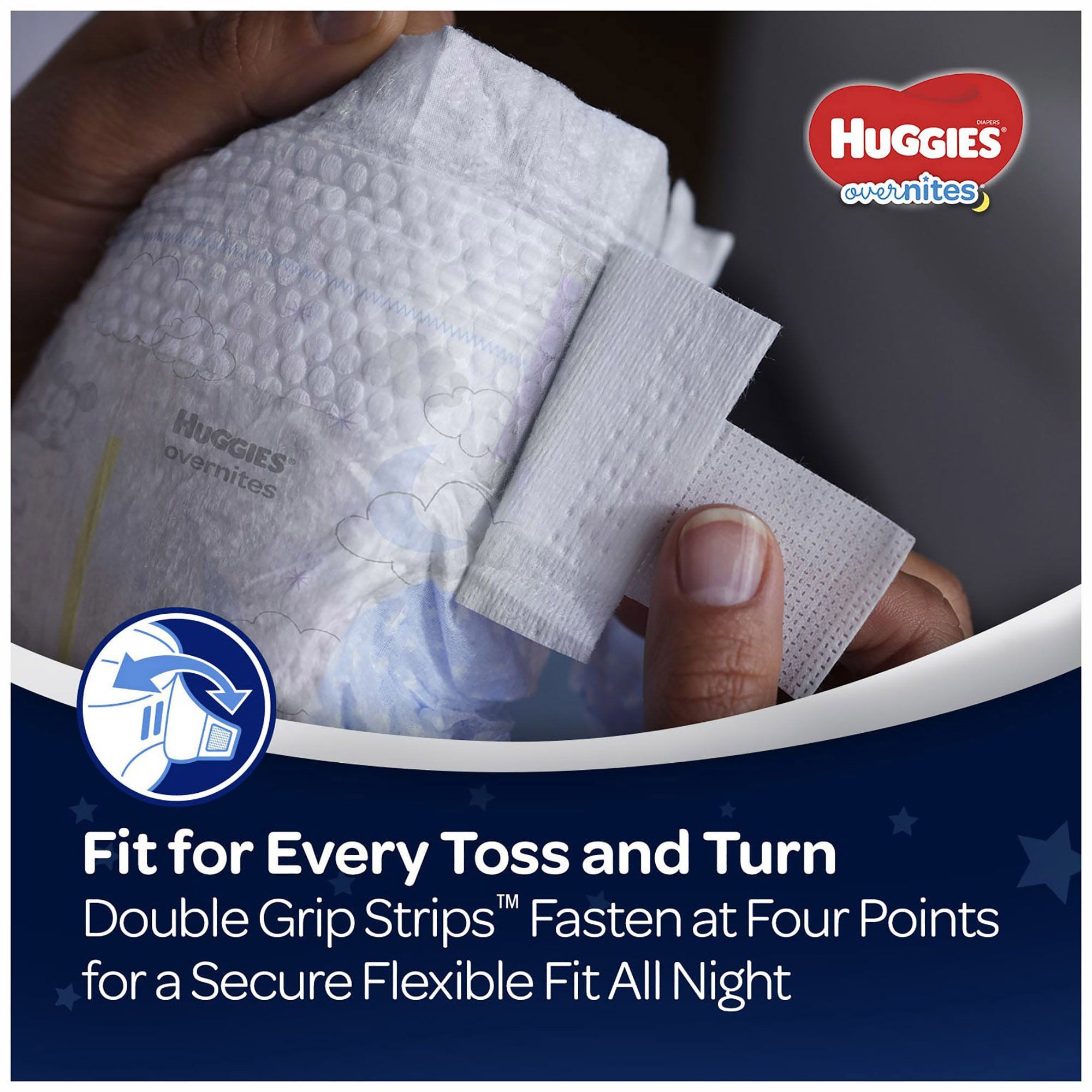 Huggies Overnites Baby Diaper Size 6 35 lbs up 15 ct
