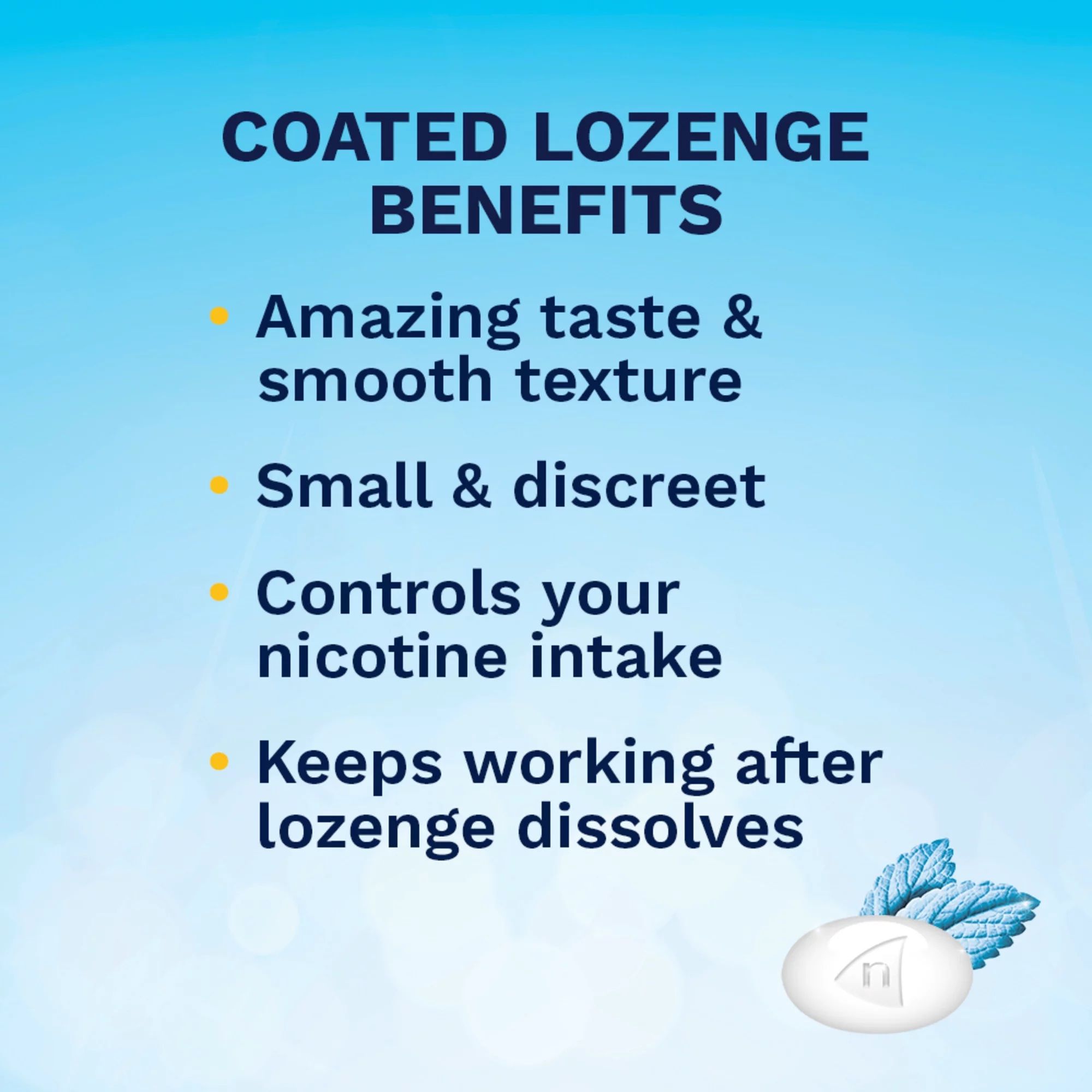 Nicorette Stop Smoking Aid Coated Lozenge, 4 mg, Ice Mint - 20 ct