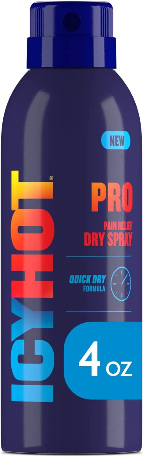 Icy Hot Pro Pain Relief Dry Spray With Menthol & Camphor - 4 oz