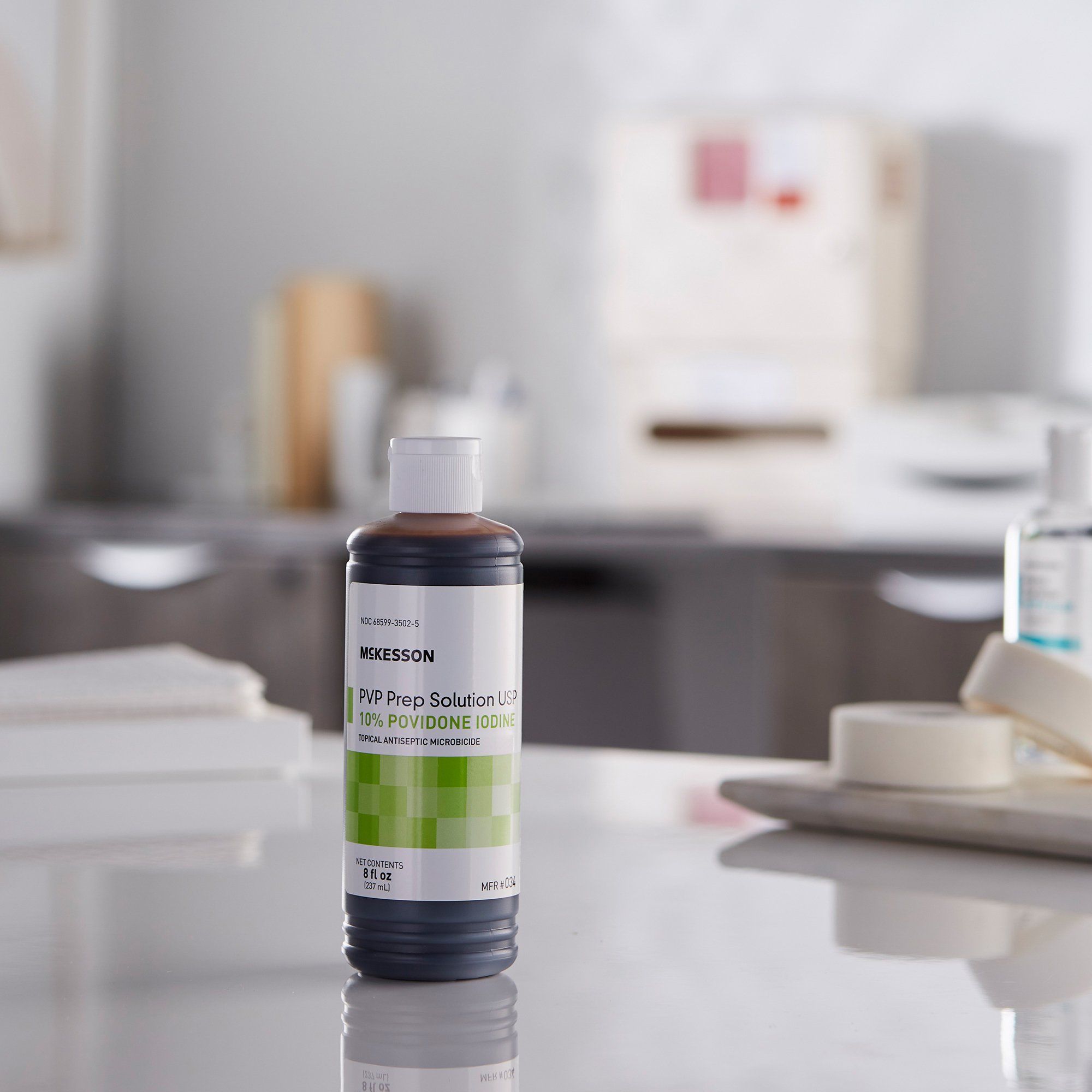 McKesson Povidone-Iodine Skin Prep Solution, First Aid Antiseptic - 8 fl oz