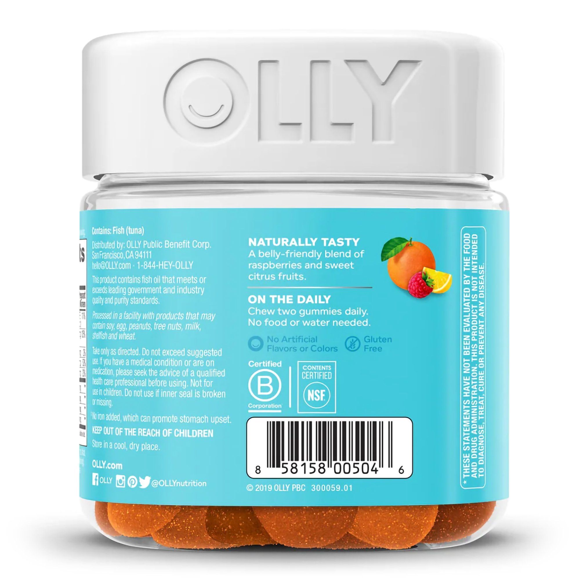 OLLY Prenatal Multivitamin Gummy for Women, Sweet Citrus - 60 ct
