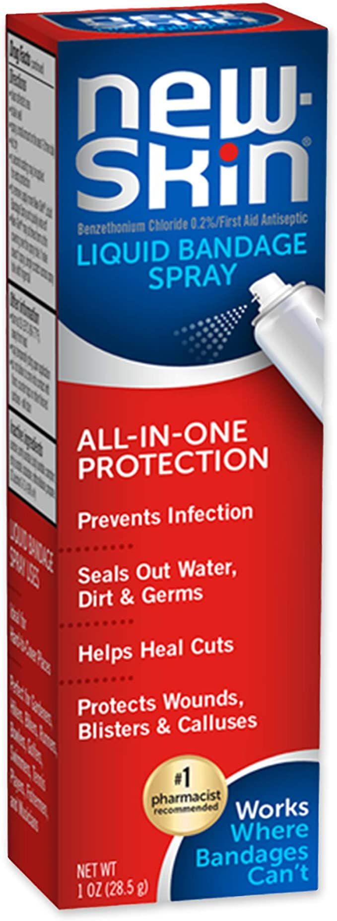 New-Skin Liquid Bandage Spray for Scrapes & Minor Cuts - 1 fl oz