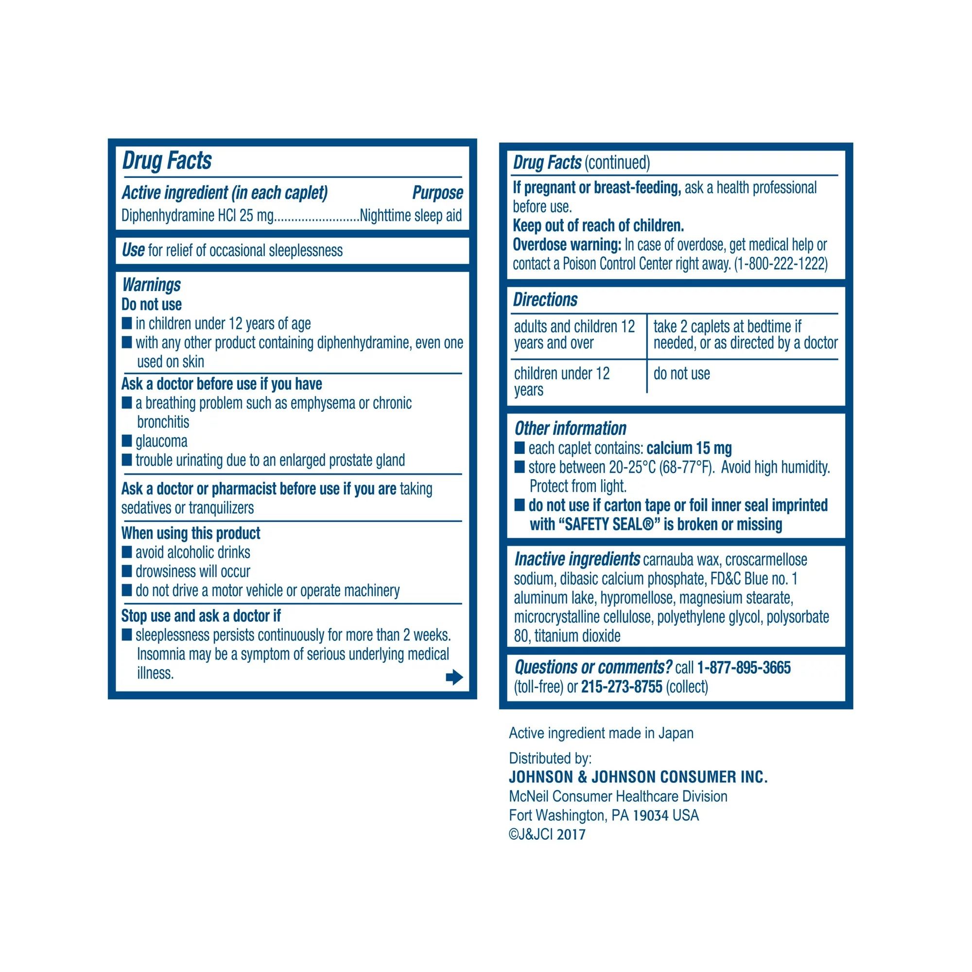 Tylenol Simply Sleep Non-Habit Forming Nighttime Sleep Aid Caplets - 100 ct